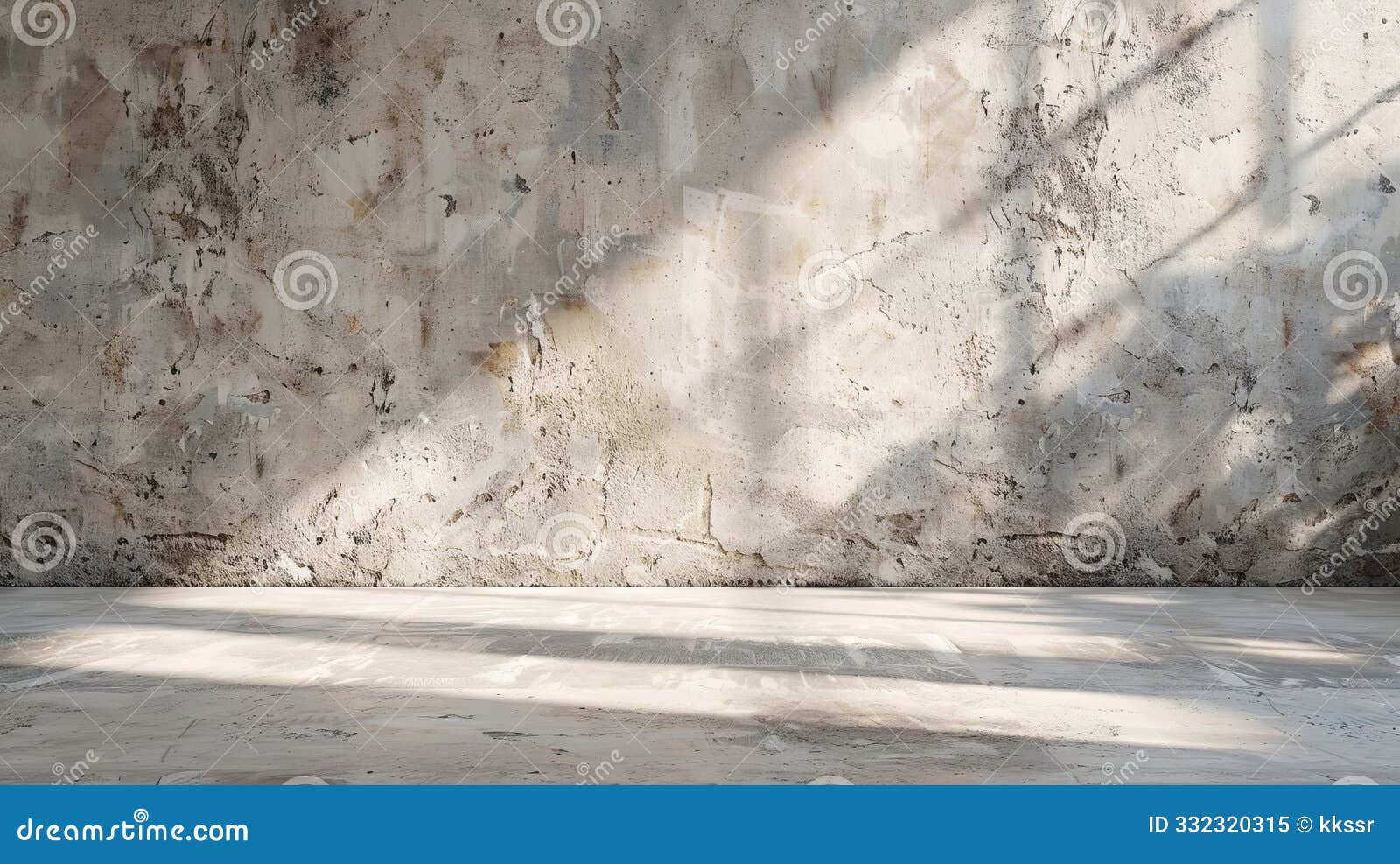 Realistic Minimalist Shadows on Textured Wallpaper Background. Stock ...