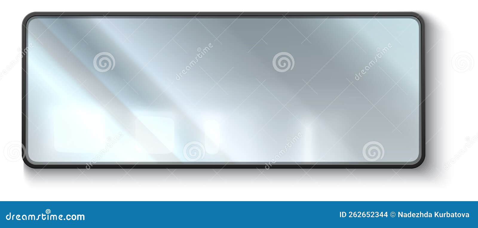 Mirror Rectangular Infographic Chart Design Template For Dark Theme ...