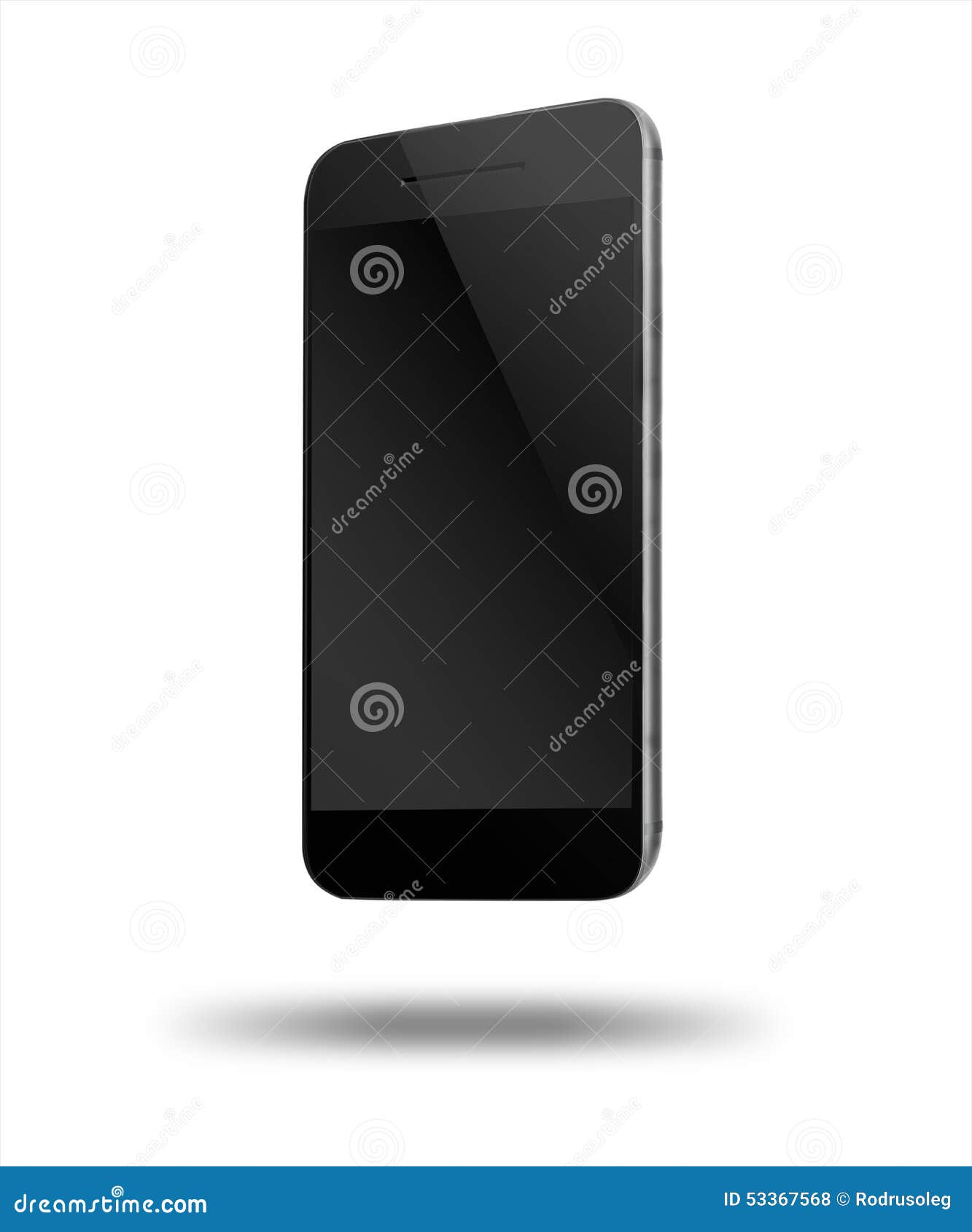 Realistic Mobile Phone with Empty Screen. Stock Illustration ...