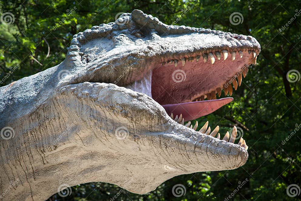 Realistic Model of Dinosaur Stock Image - Image of model, jurassic ...