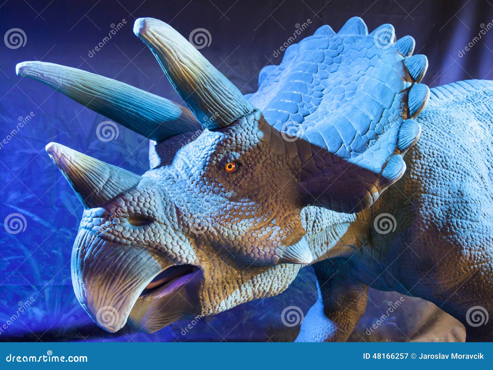 Realistic Model Of Dinosaur From Trias,predator From Triassic Period ...