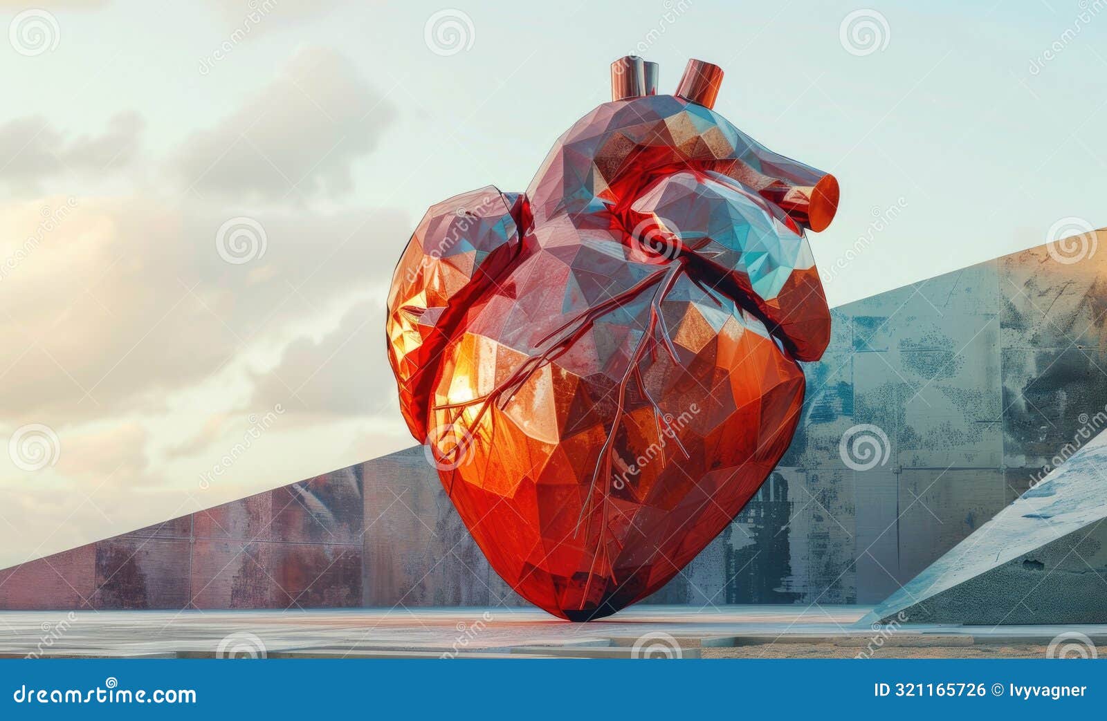 Realistic Model of a Human Heart Integrated into a Geometric Landscape ...