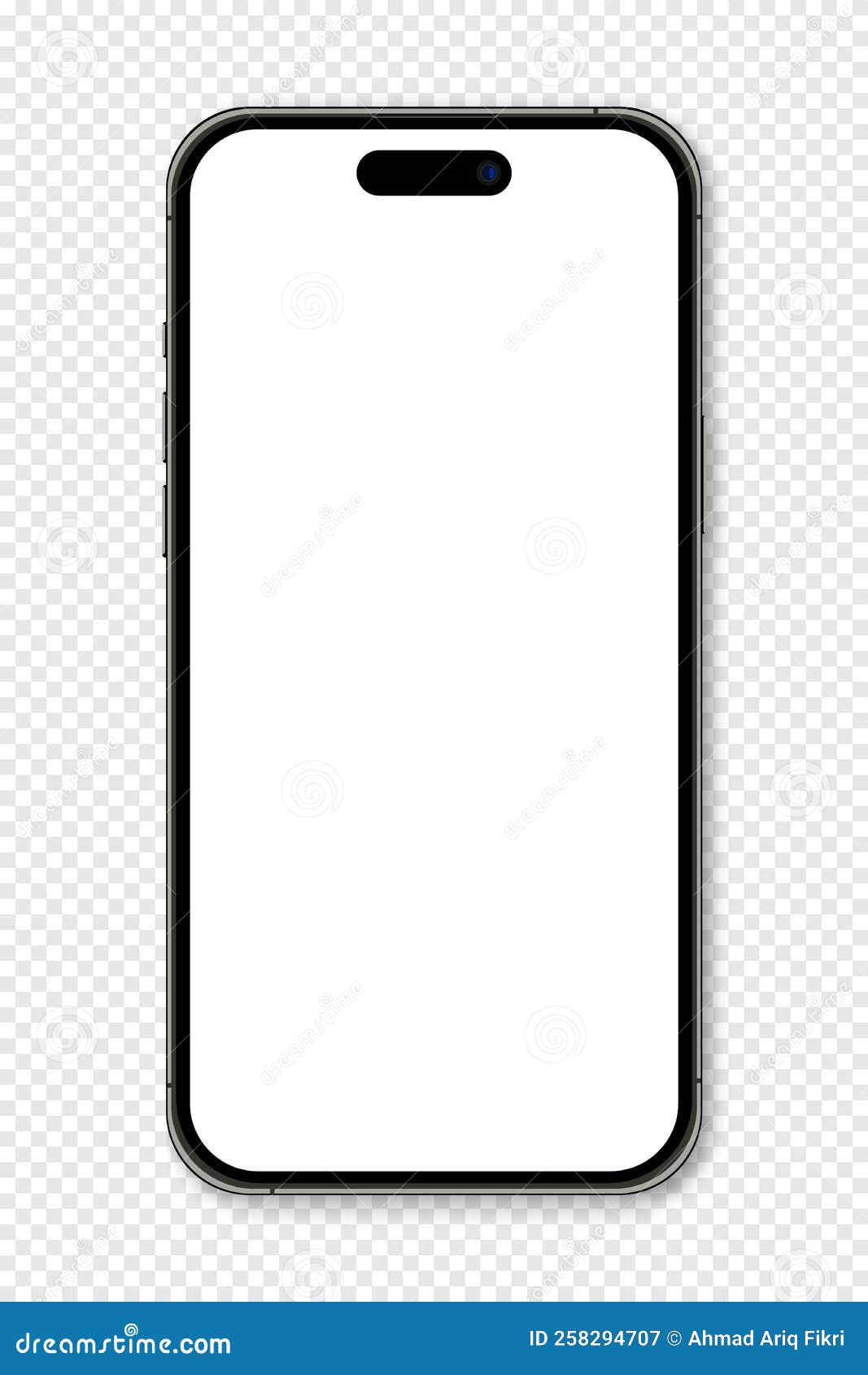 Realistic Model Smartphone. Smartphone Mockup. Device Front View. 3D ...