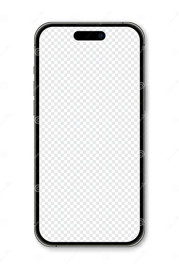 Realistic Model Smartphone. Smartphone Mockup. Device Front View. 3D ...