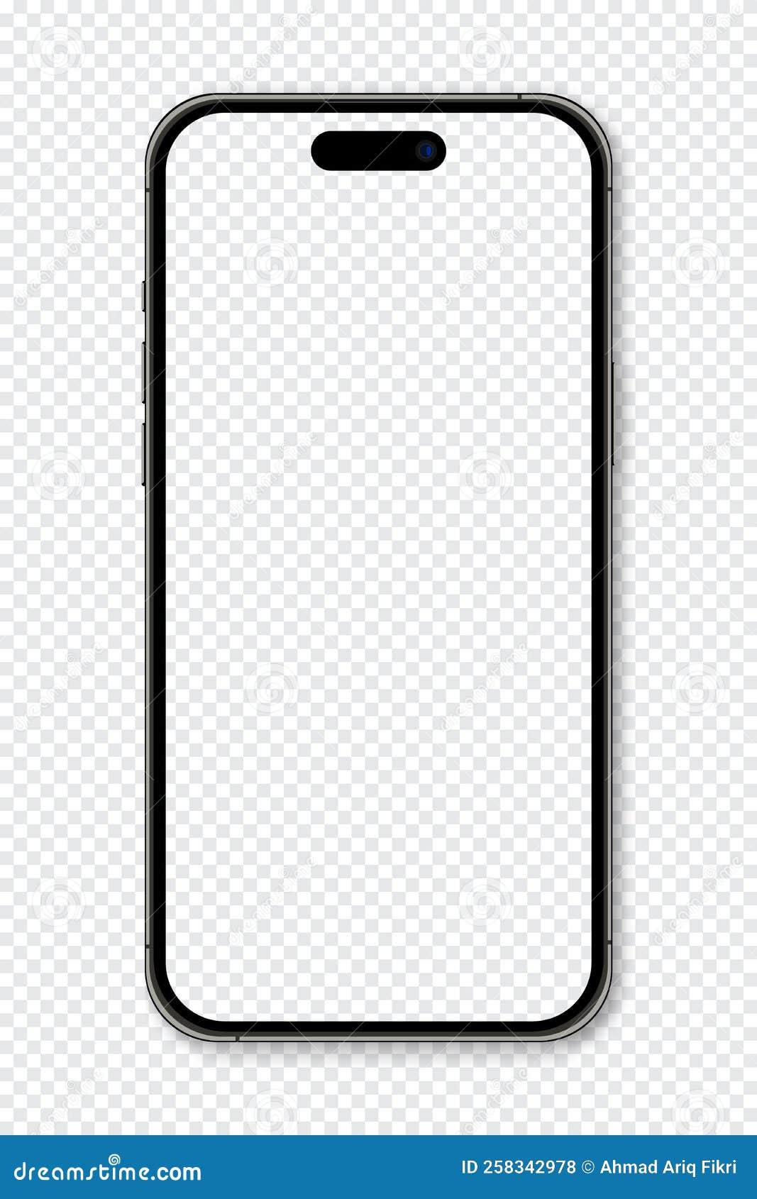 Realistic Model Smartphone. Smartphone Mockup. Device Front View. 3D ...