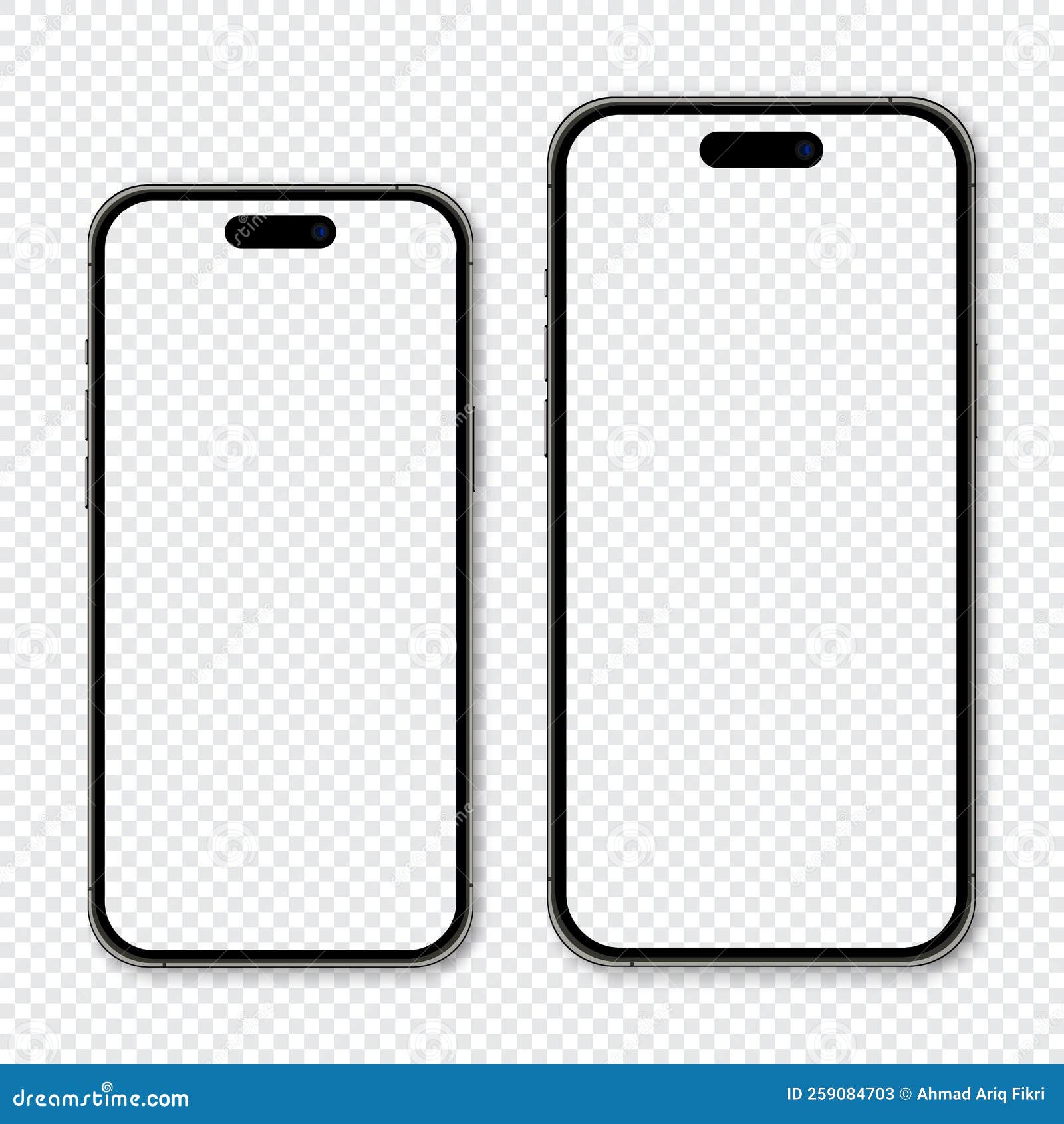 Realistic Model Smartphone. Smartphone Mockup. Device Front View. 3D ...