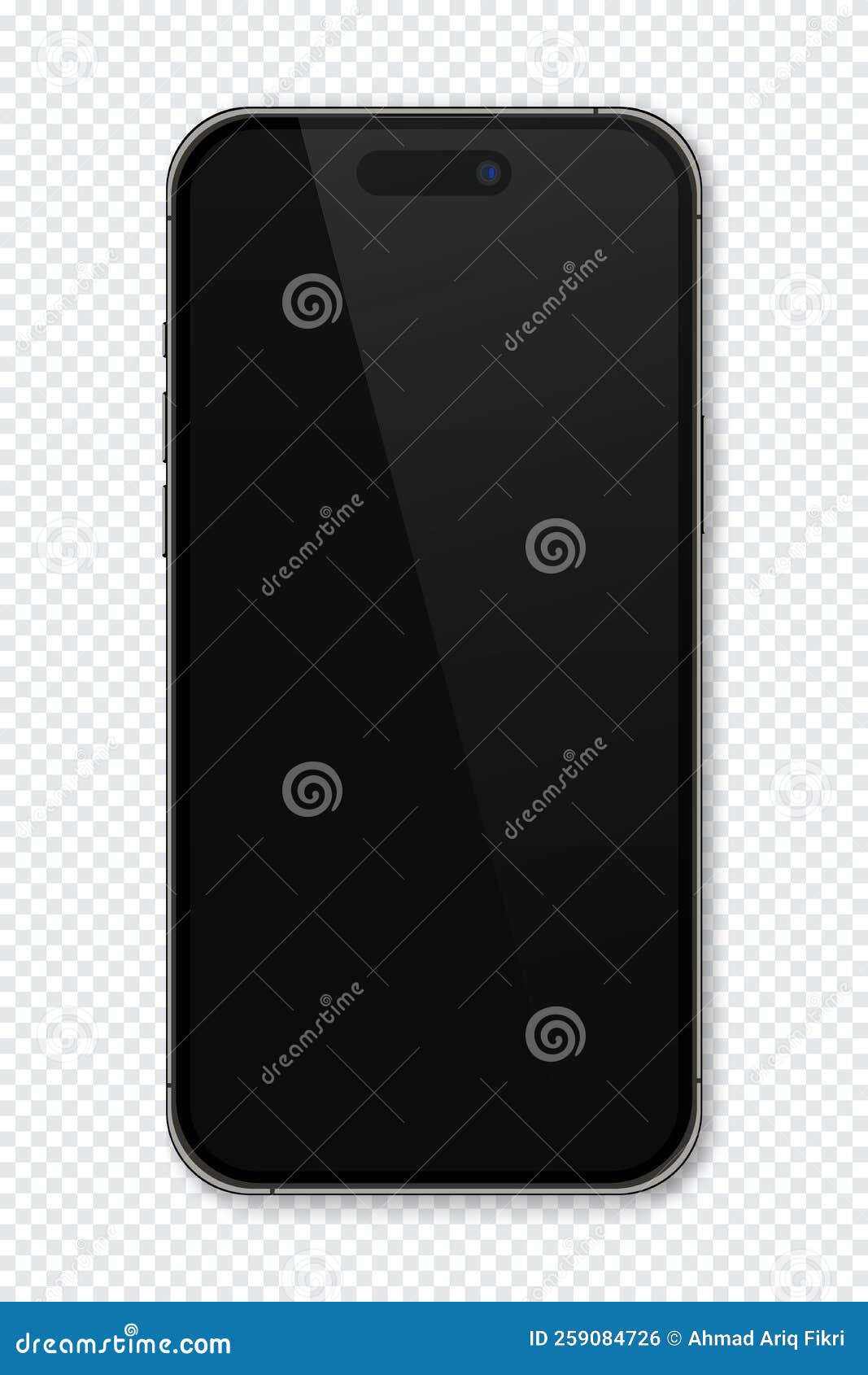 Realistic Model Smartphone. Smartphone Mockup. Device Front View. 3D ...