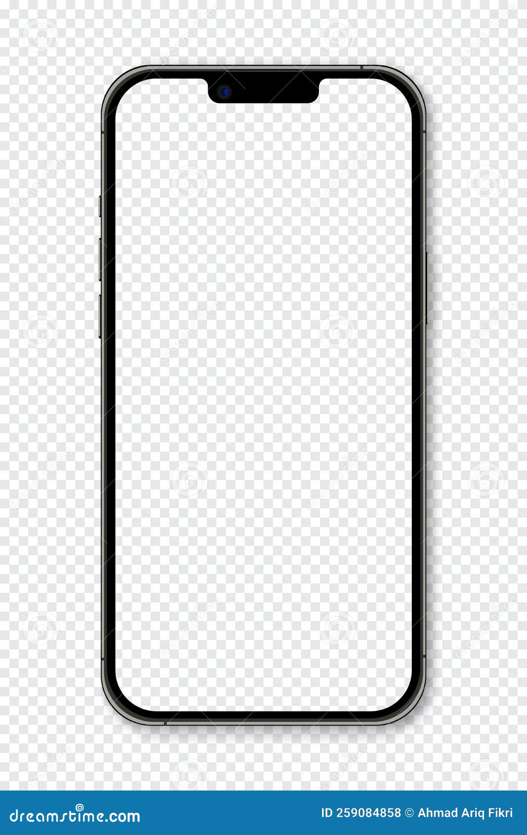 Realistic Model Smartphone. Smartphone Mockup. Device Front View. 3D ...