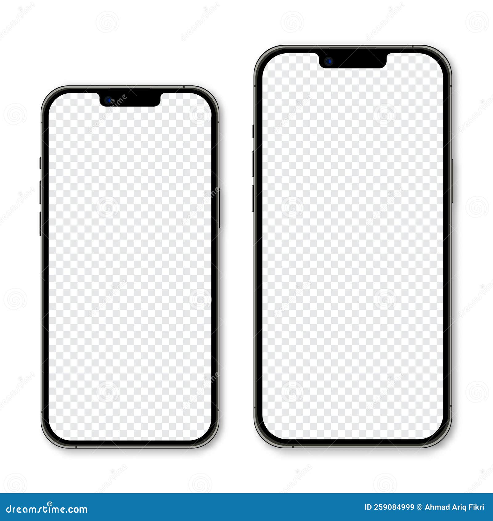 Realistic Model Smartphone. Smartphone Mockup. Device Front View. 3D ...