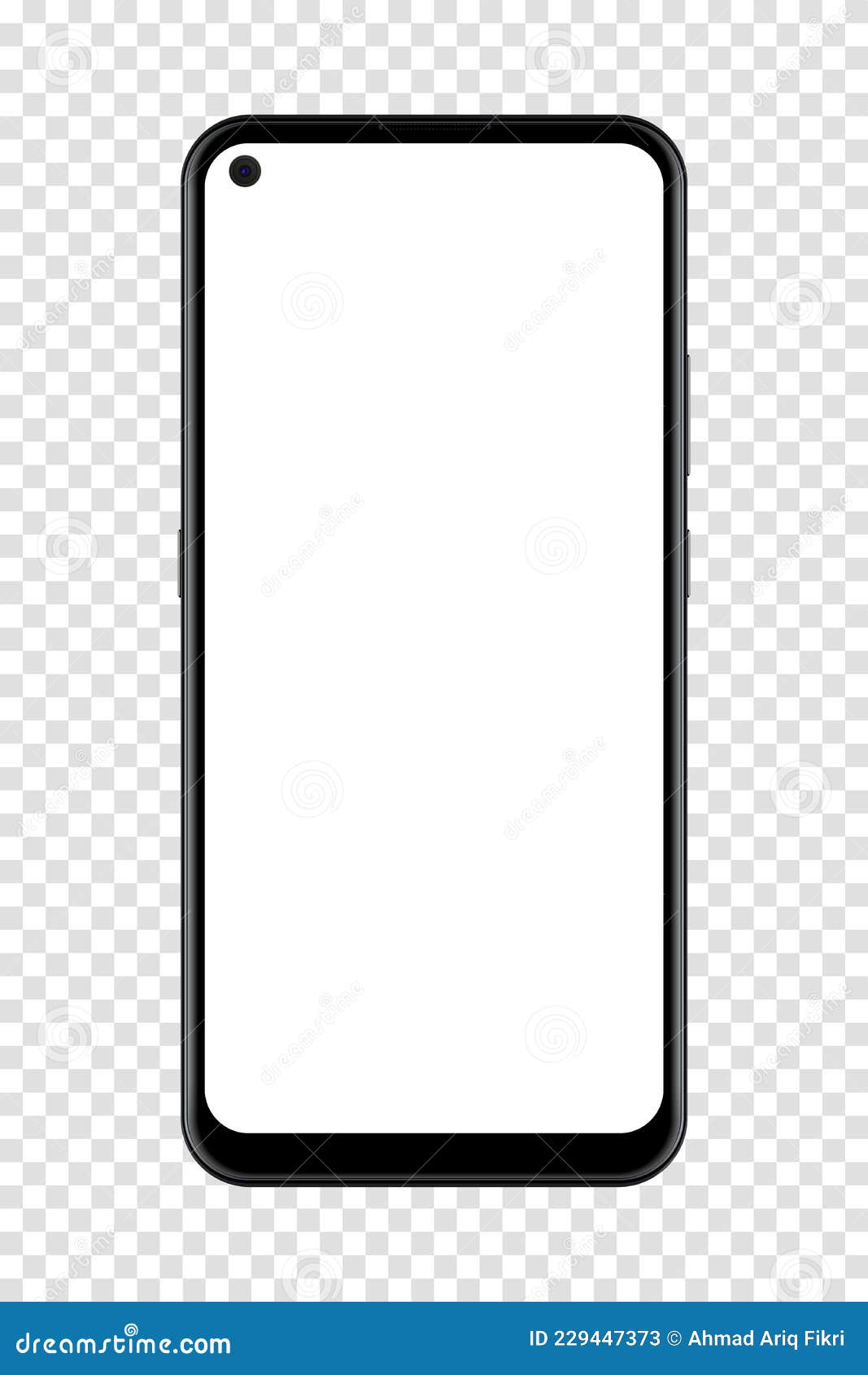 Realistic Model Smartphone. Smartphone Mockup. Device Front View Stock ...