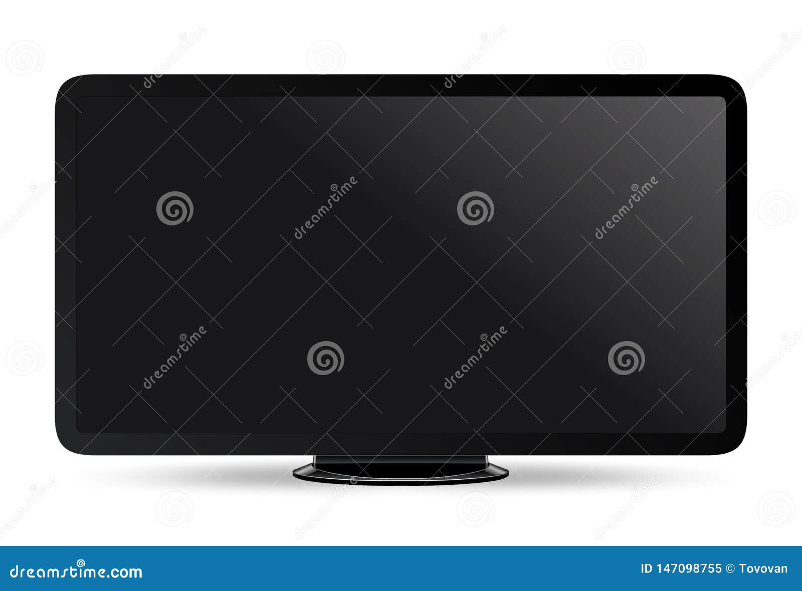 Realistic Modern Widescreen Monitor Vector Mock-up Stock Vector ...