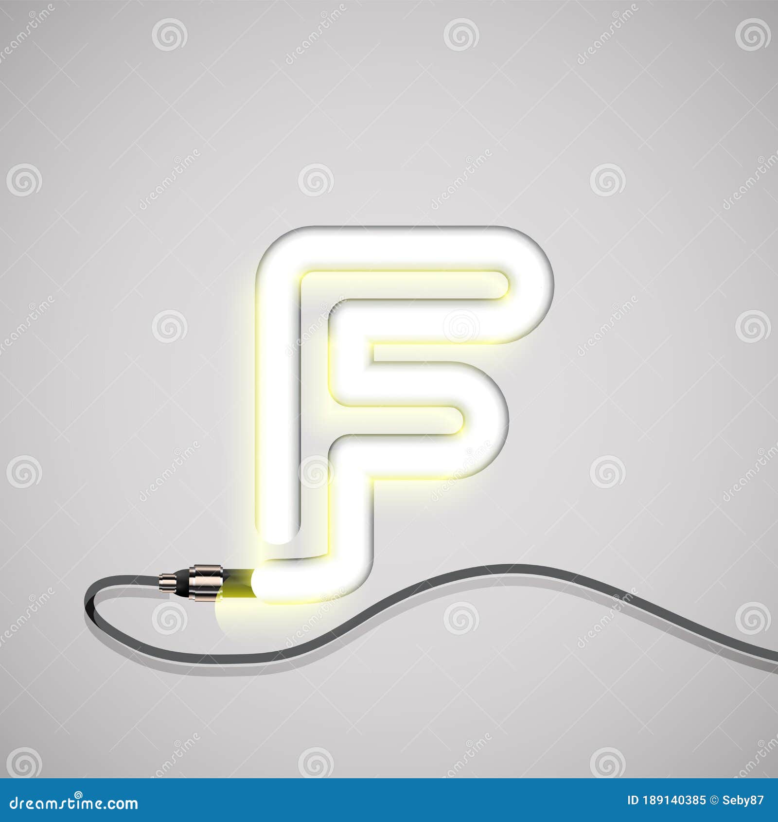 Realistic Neon Character, Vector Stock Vector - Illustration of ...