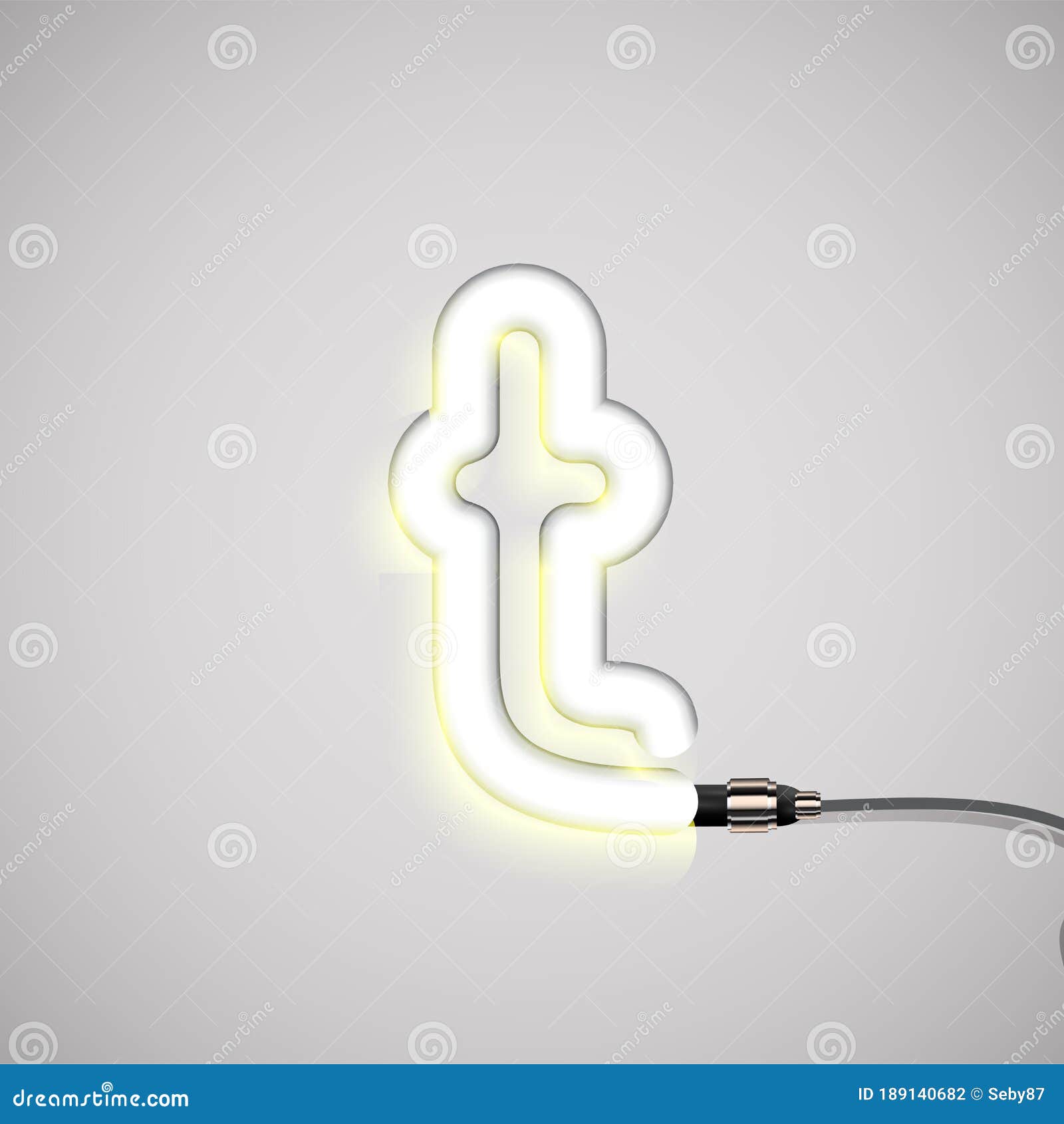 Realistic Neon Character, Vector Stock Vector - Illustration of ...