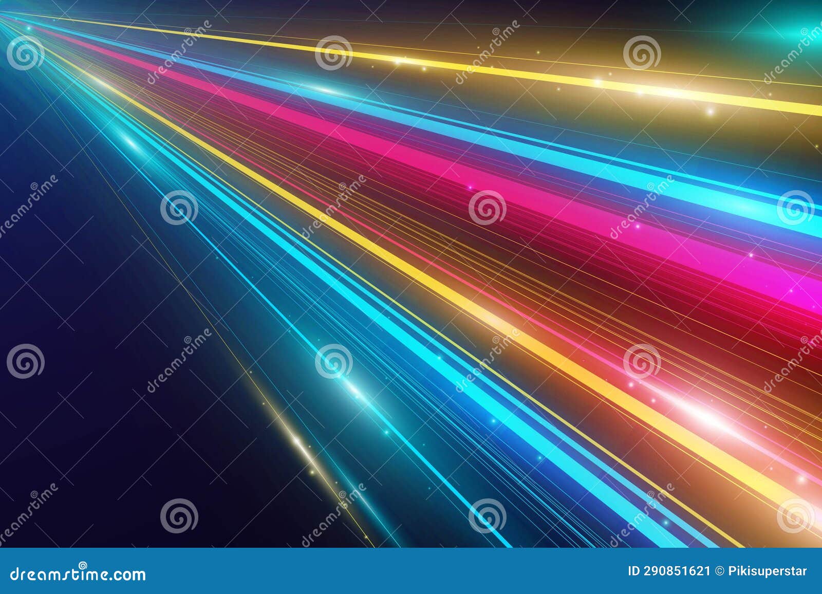 Realistic Neon Lights Lines Background Vector Design Stock Vector ...