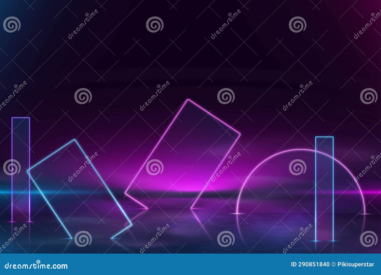 Realistic Neon Lights Shapes Background Vector Design Stock Vector ...