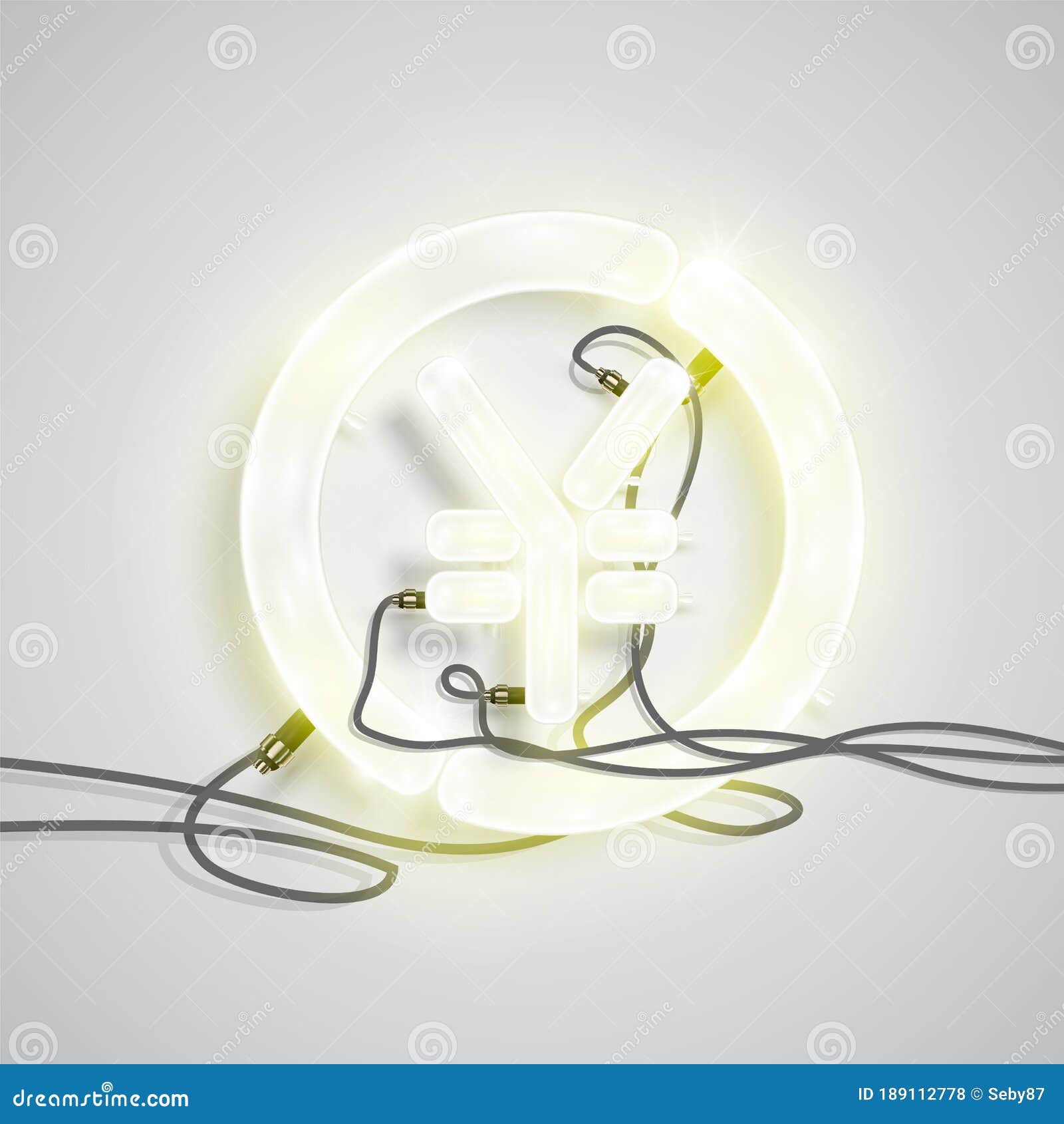 Realistic Neon Money Sign, Vector Illustration Stock Vector ...