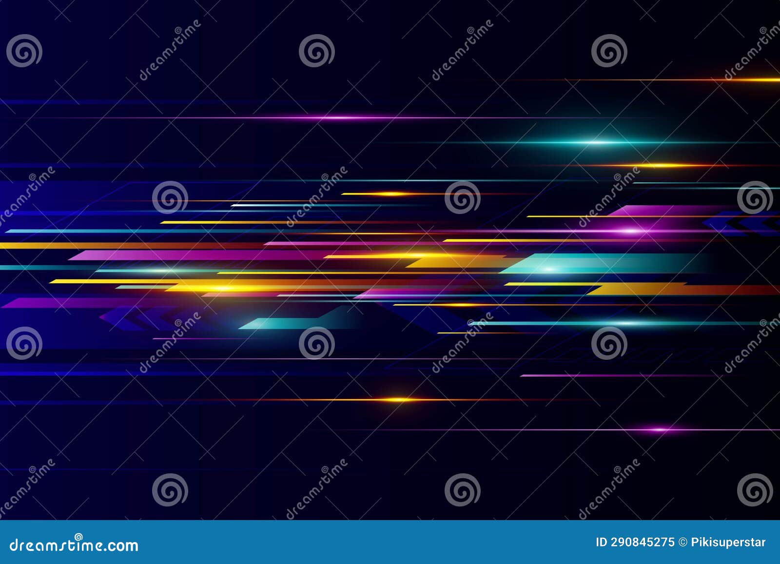 Realistic Neon Speed Motion Background Vector Design Stock Vector ...