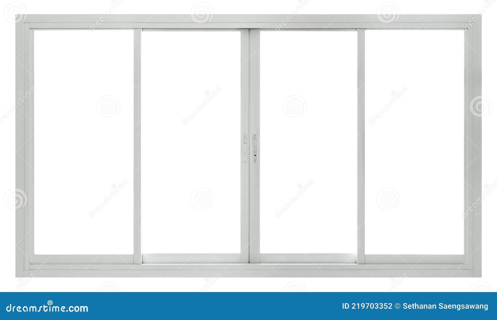 Realistic New Clear Pvc Window Isolated On White Background, Modern ...