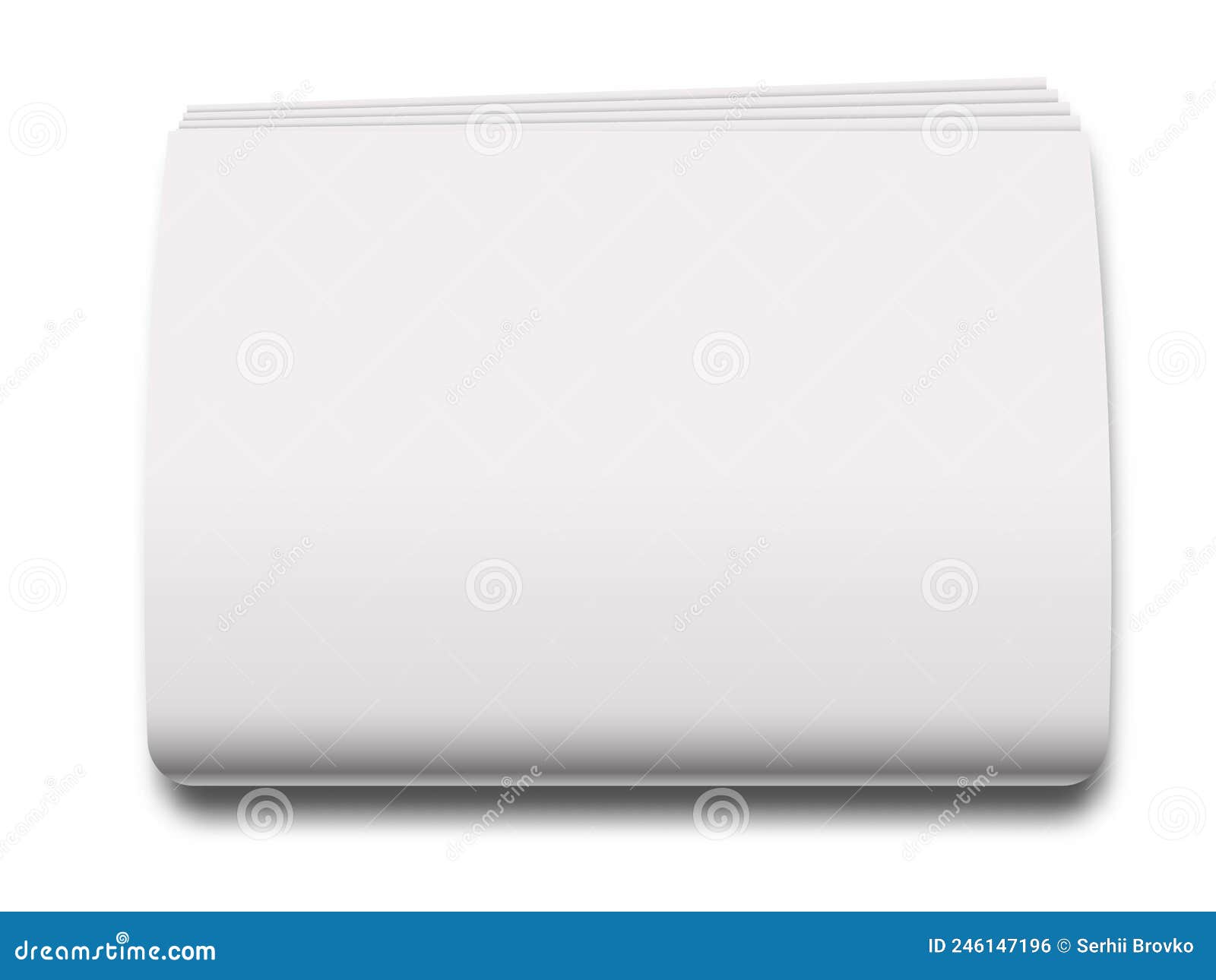 Realistic Newspaper. Newspaper Template. daily Press Empty Paper ...