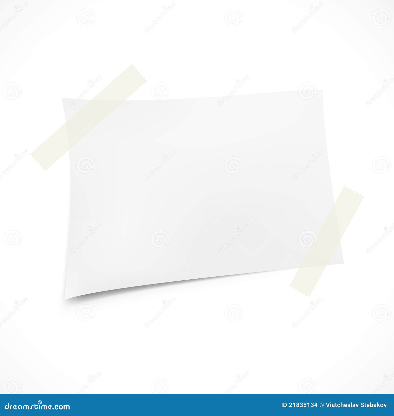 Realistic note paper stock vector. Illustration of marker - 21838134