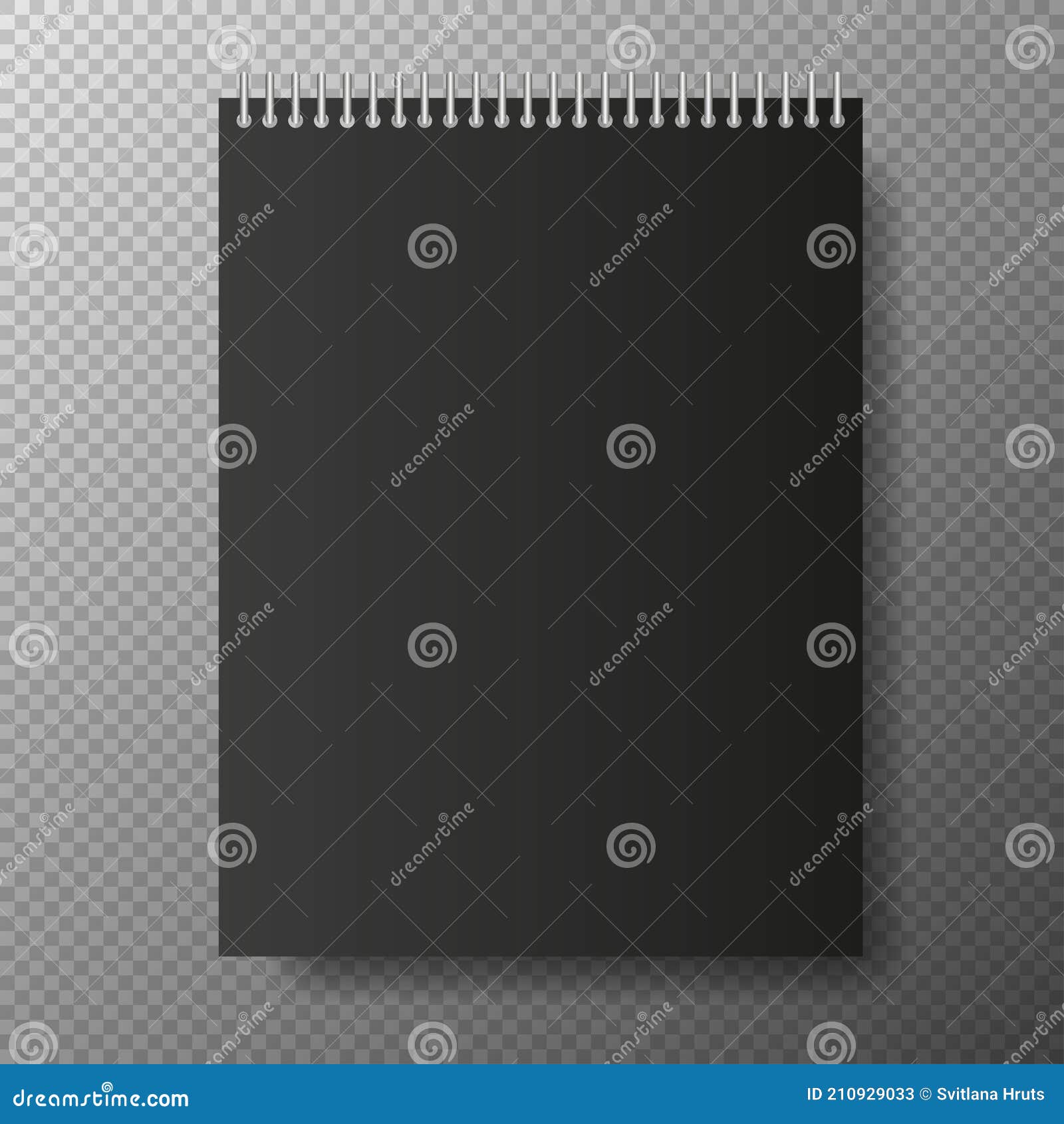 Realistic Notebooks Paper Page Isolated on Transparent Background ...