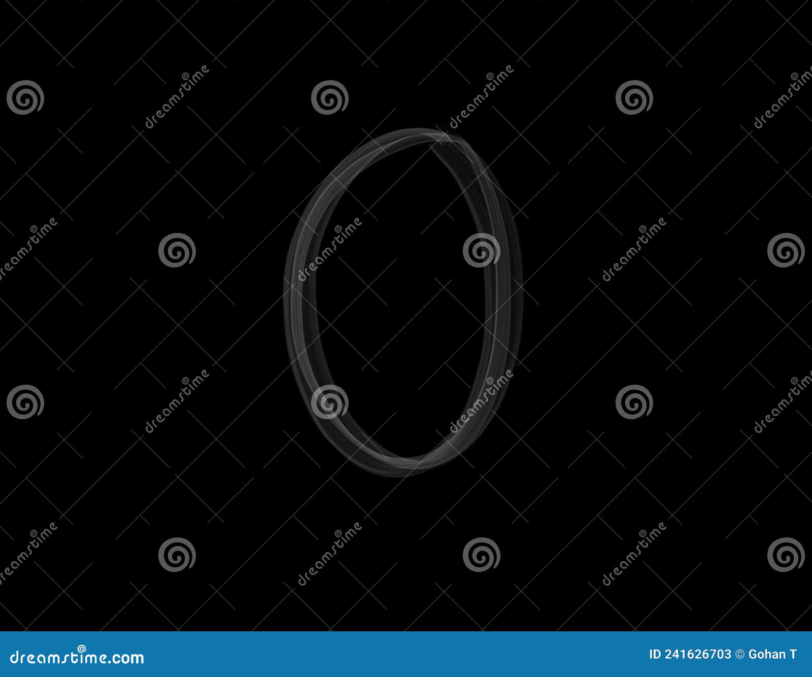 Realistic 0 Number Shape of Smoke Spreading on Dark Background Stock ...