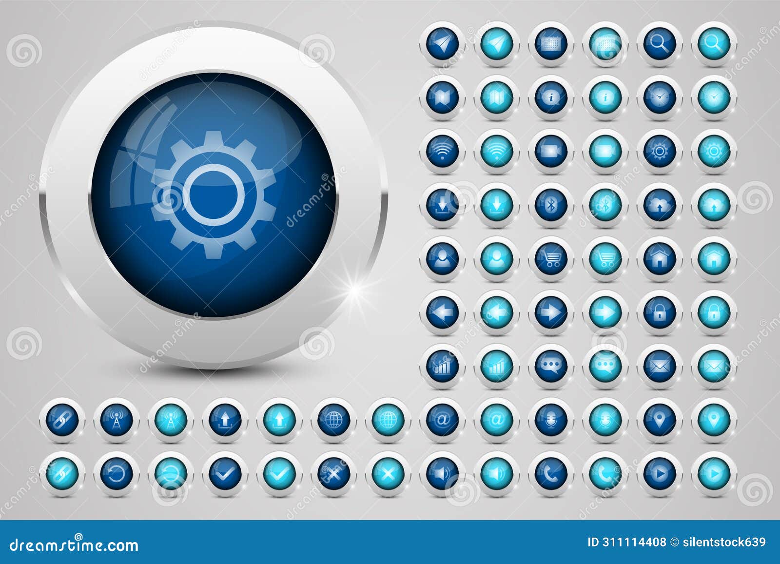 Realistic on Off Buttons Set for Web, App and Others Stock Illustration ...