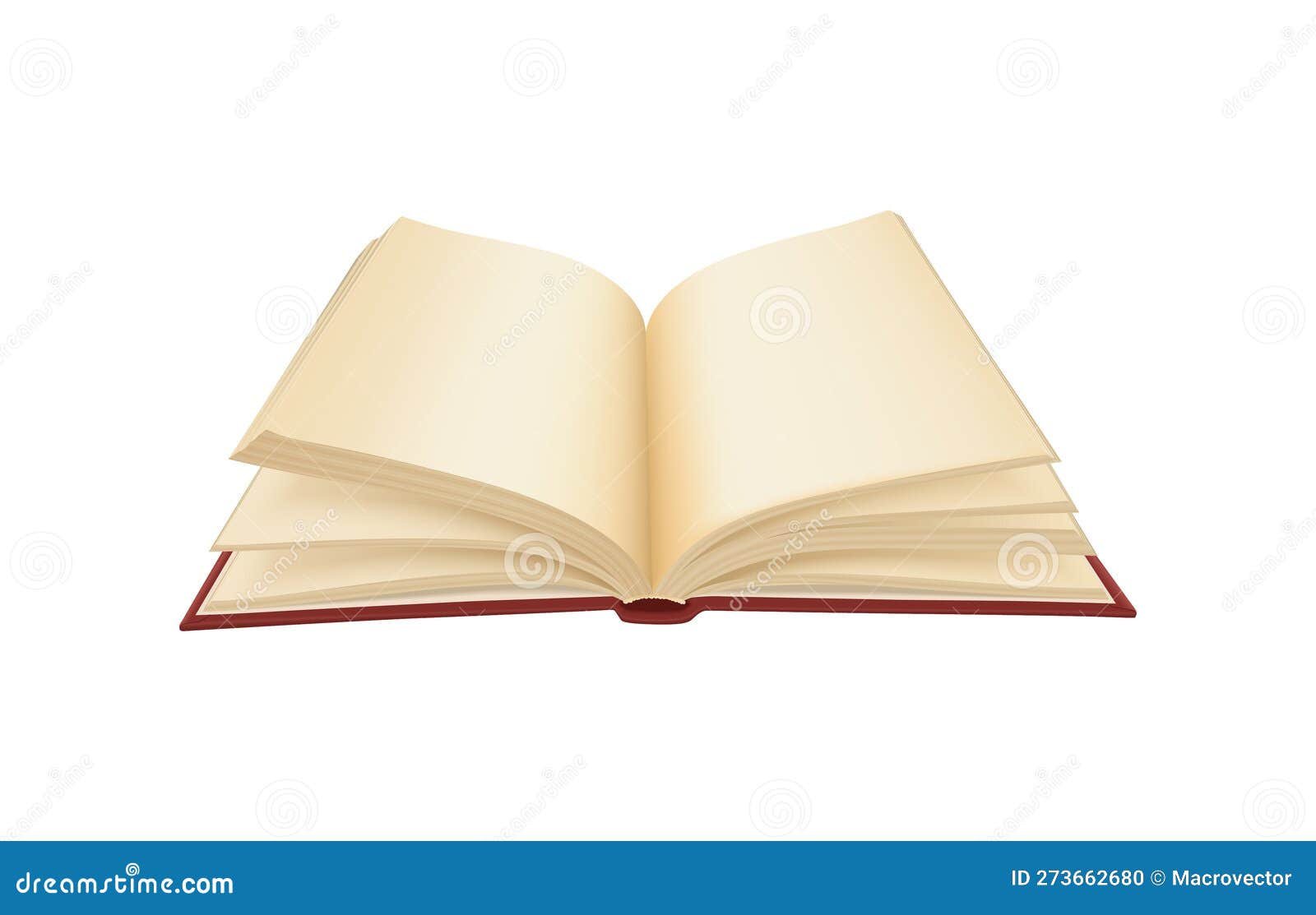 Realistic Open Book stock vector. Illustration of cover - 273662680
