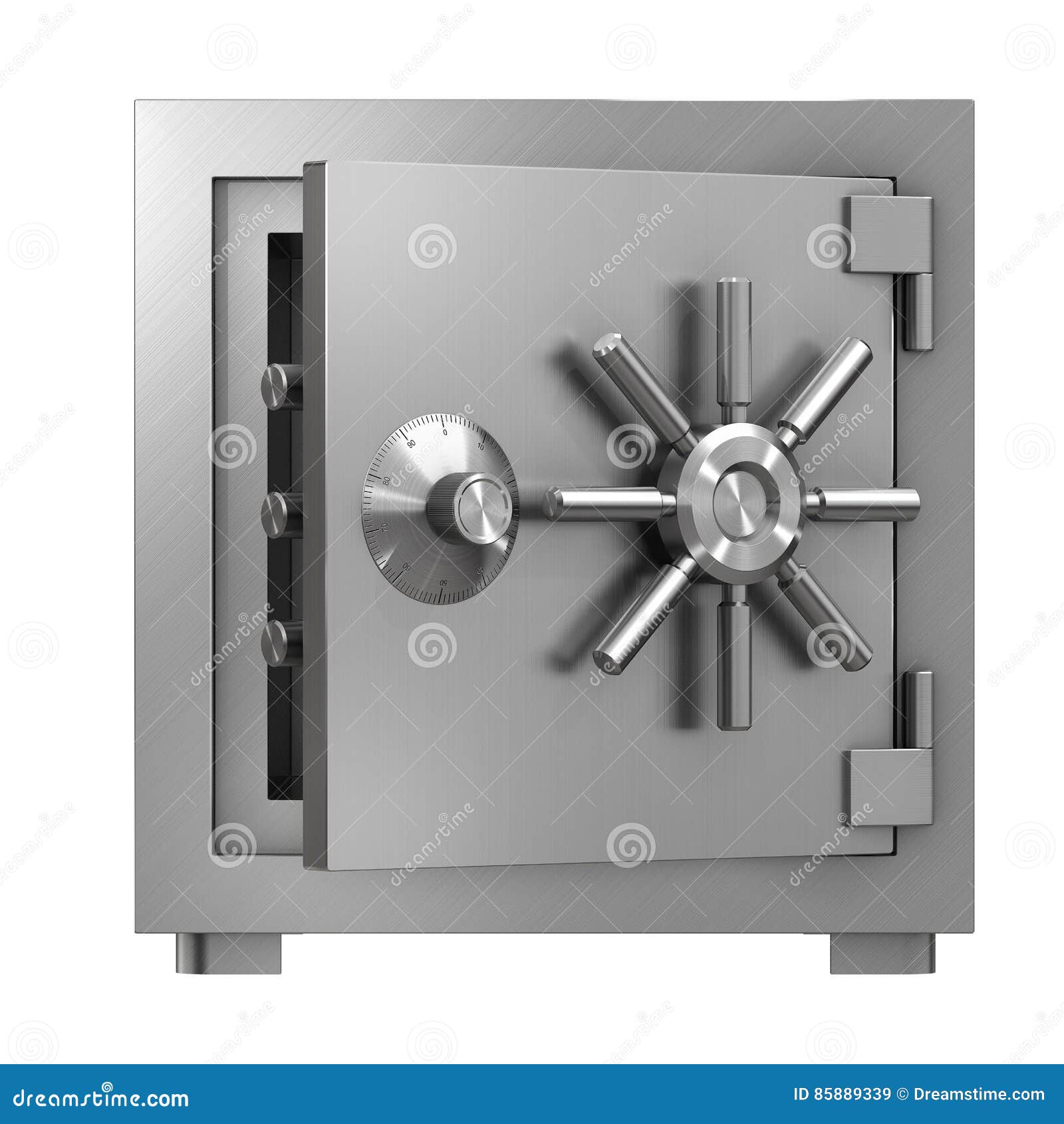 Realistic Open Safe Box stock illustration. Illustration of isolated ...