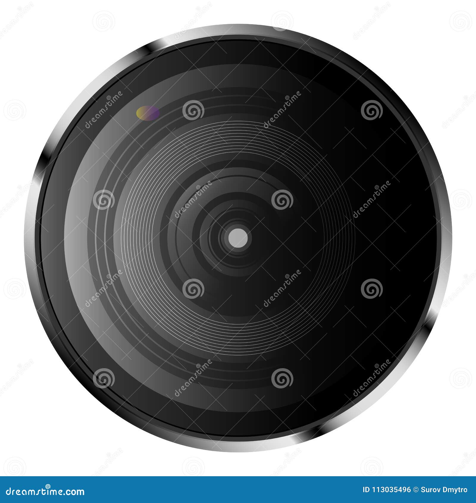 Realistic Optical Camera Lens Stock Illustration - Illustration of auto ...