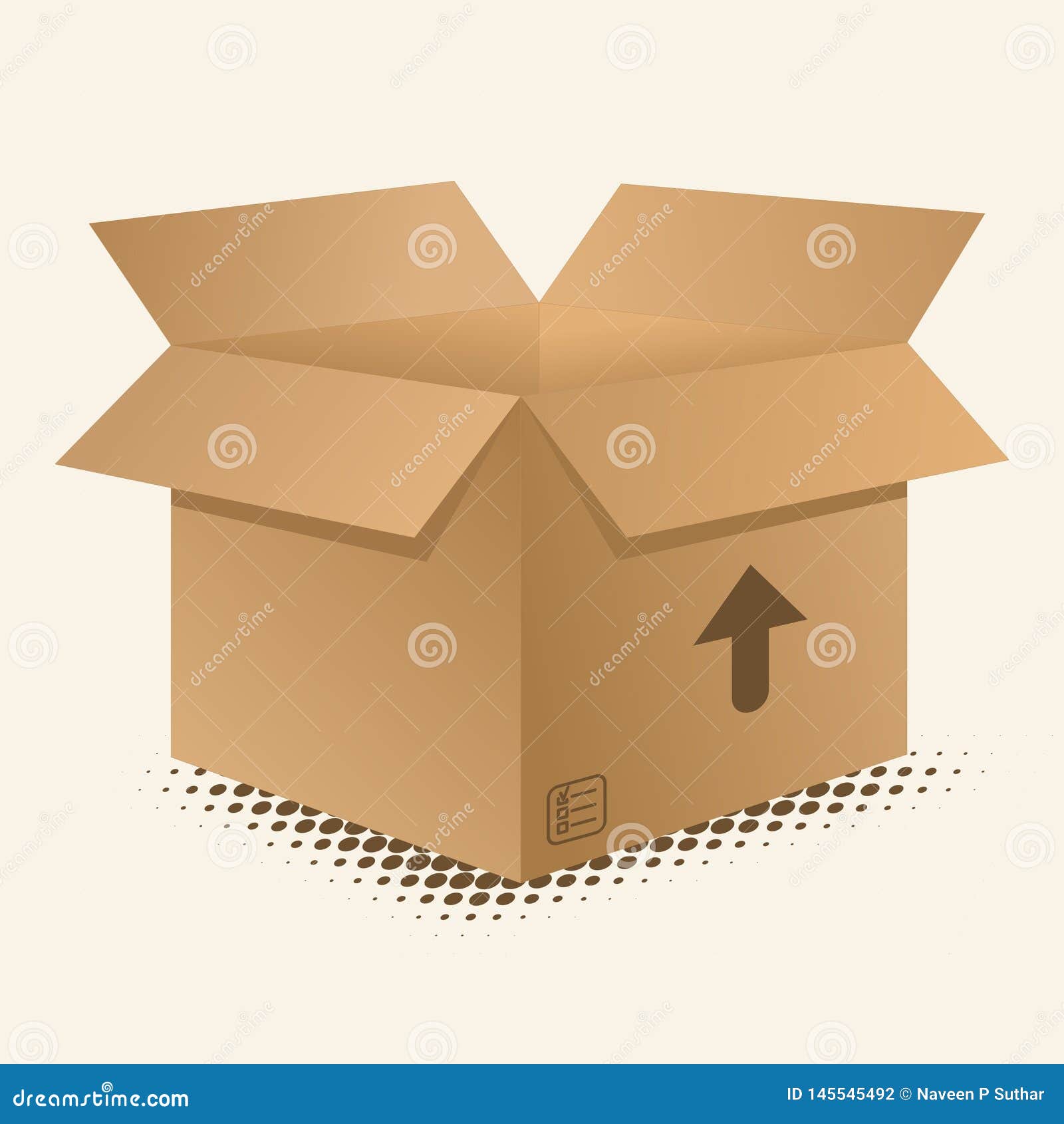 Realistic Packaging Carton Box Vector Illustration Stock Vector ...