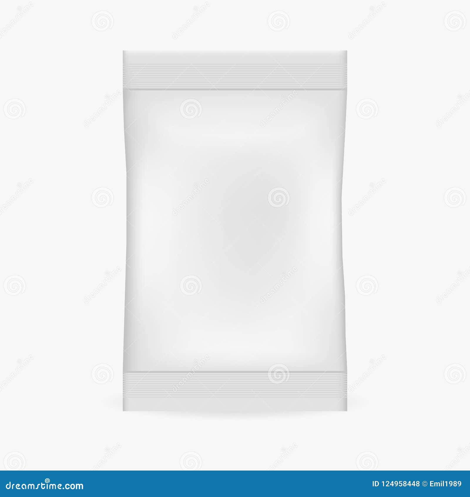 Realistic packet. Mock up stock illustration. Illustration of packet ...