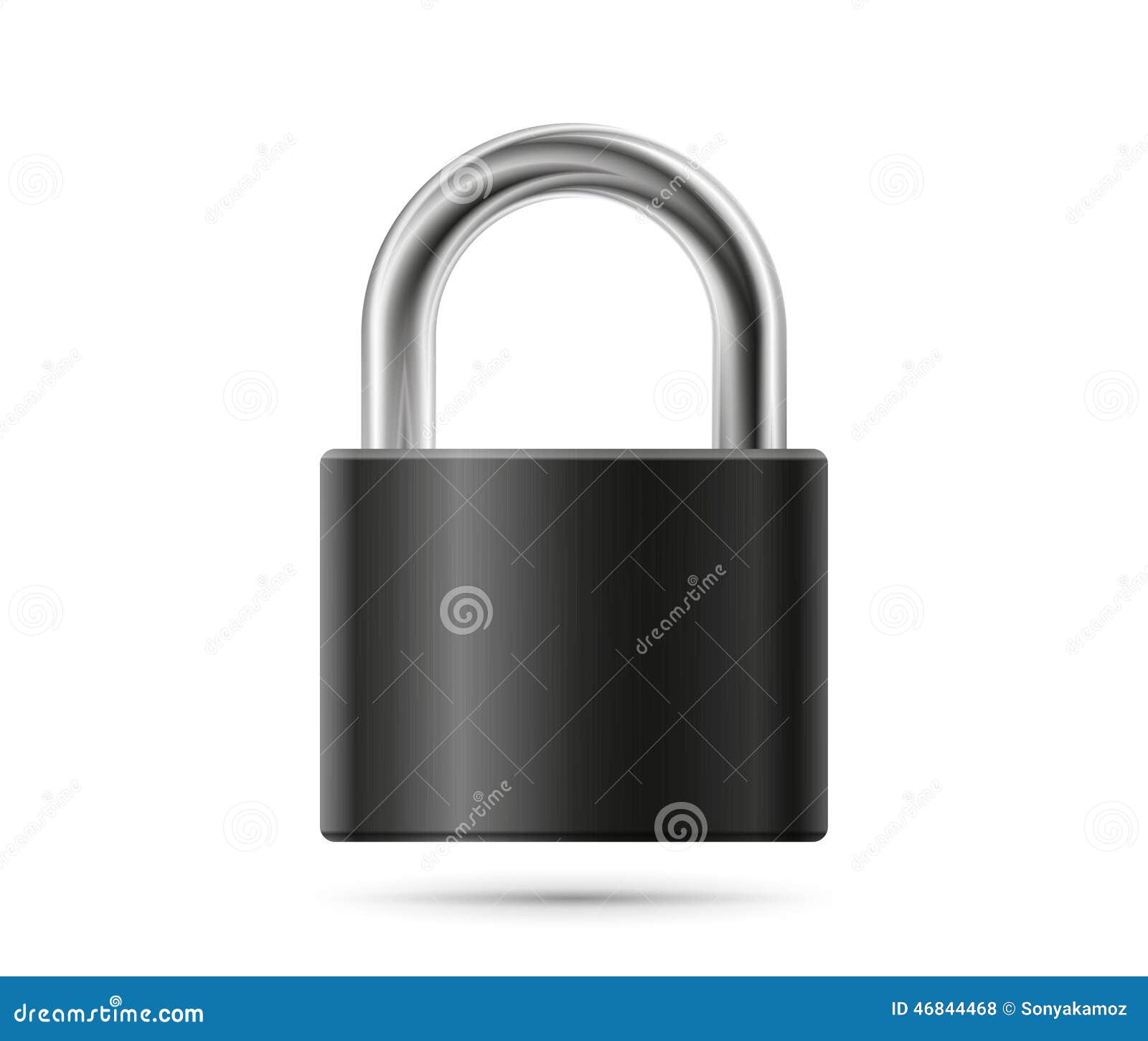 Realistic Padlock Illustration Stock Illustration - Illustration of ...