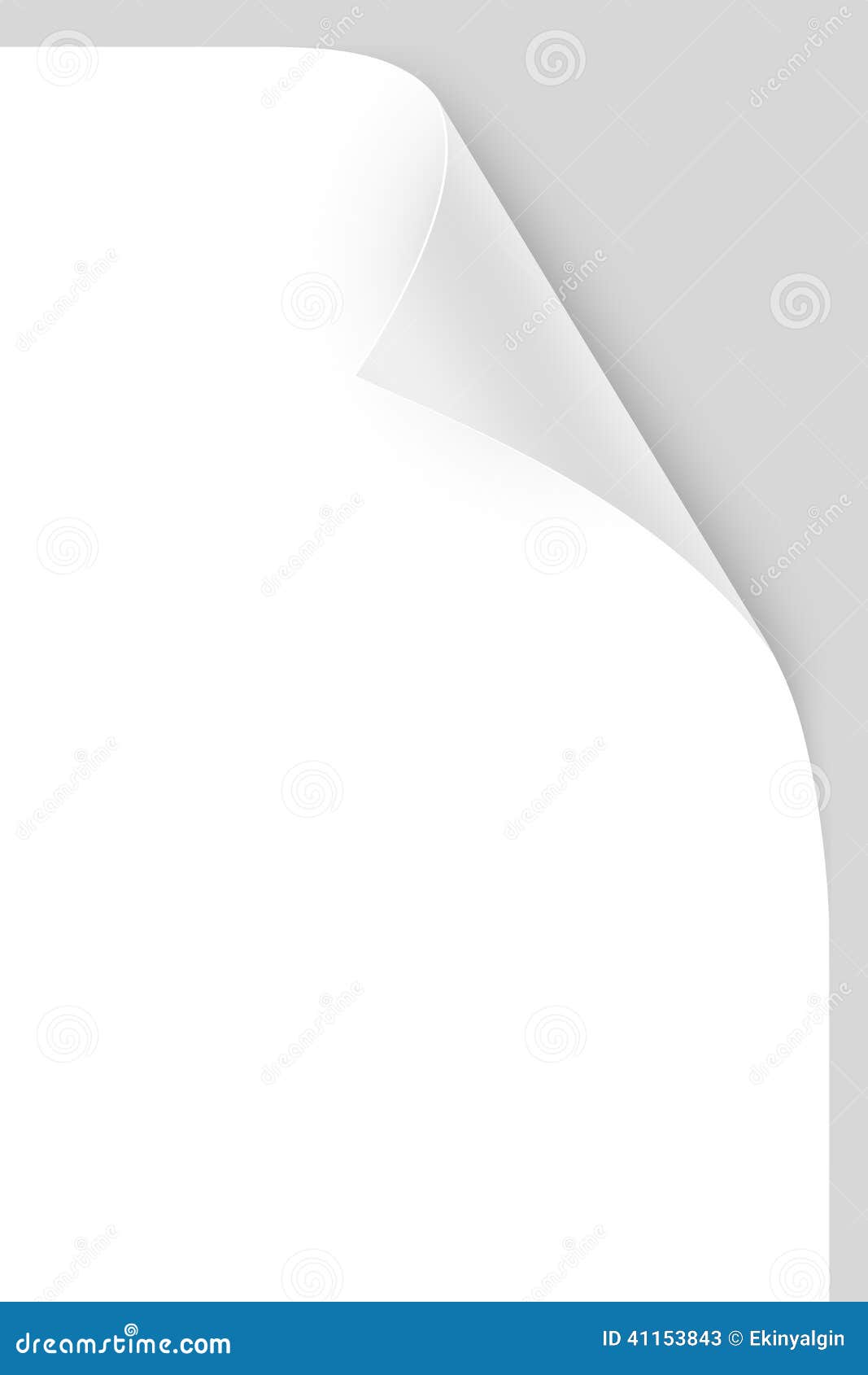 Realistic Page Curl stock image. Image of note, curled - 41153843