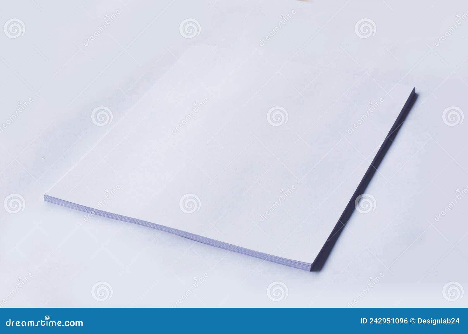 Realistic A4 Pages Mockup Design, Blank Sheet Paper Mockup Stand. Flat ...