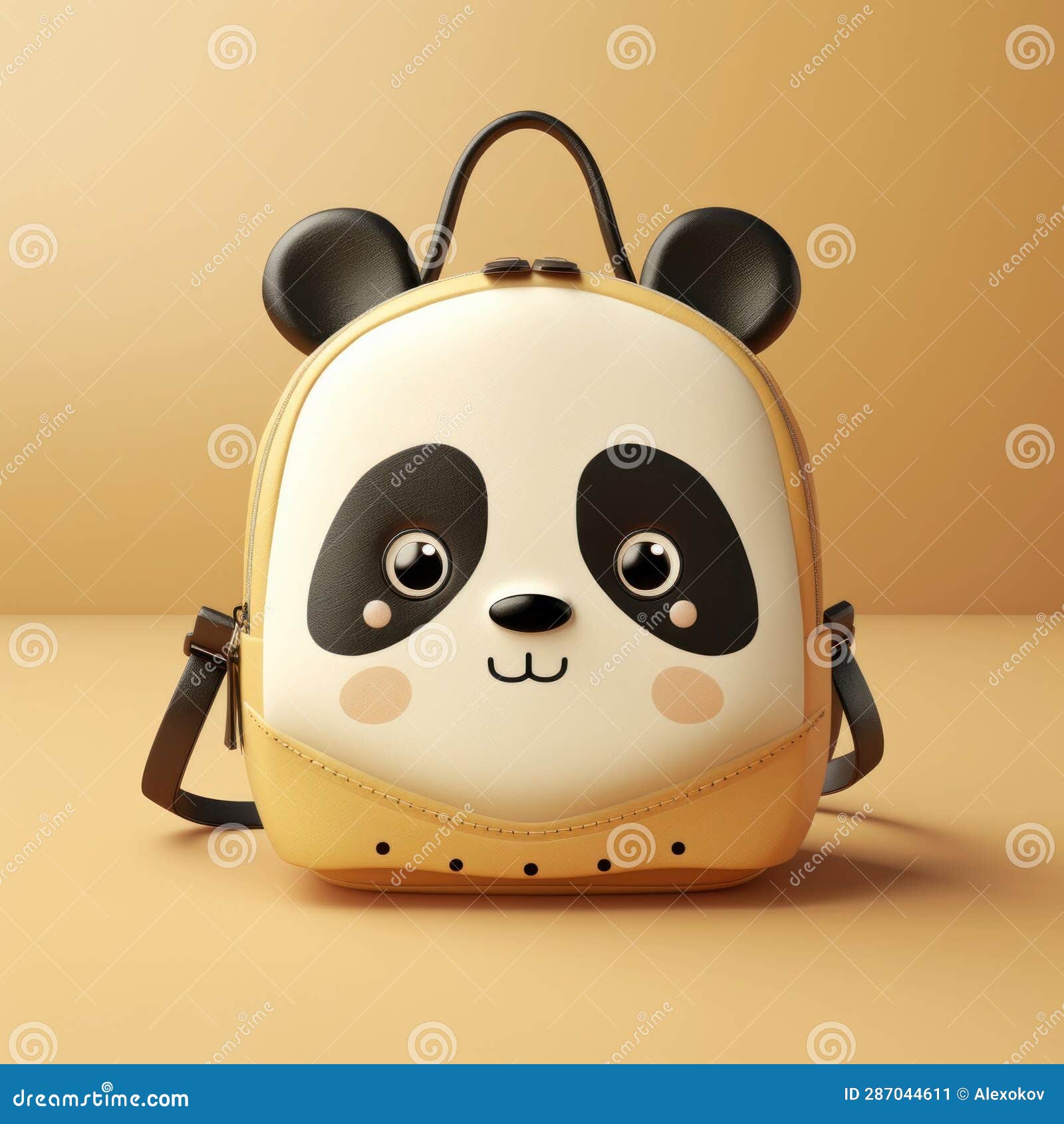 Realistic Panda Backpack Design AI Generated Stock Illustration ...