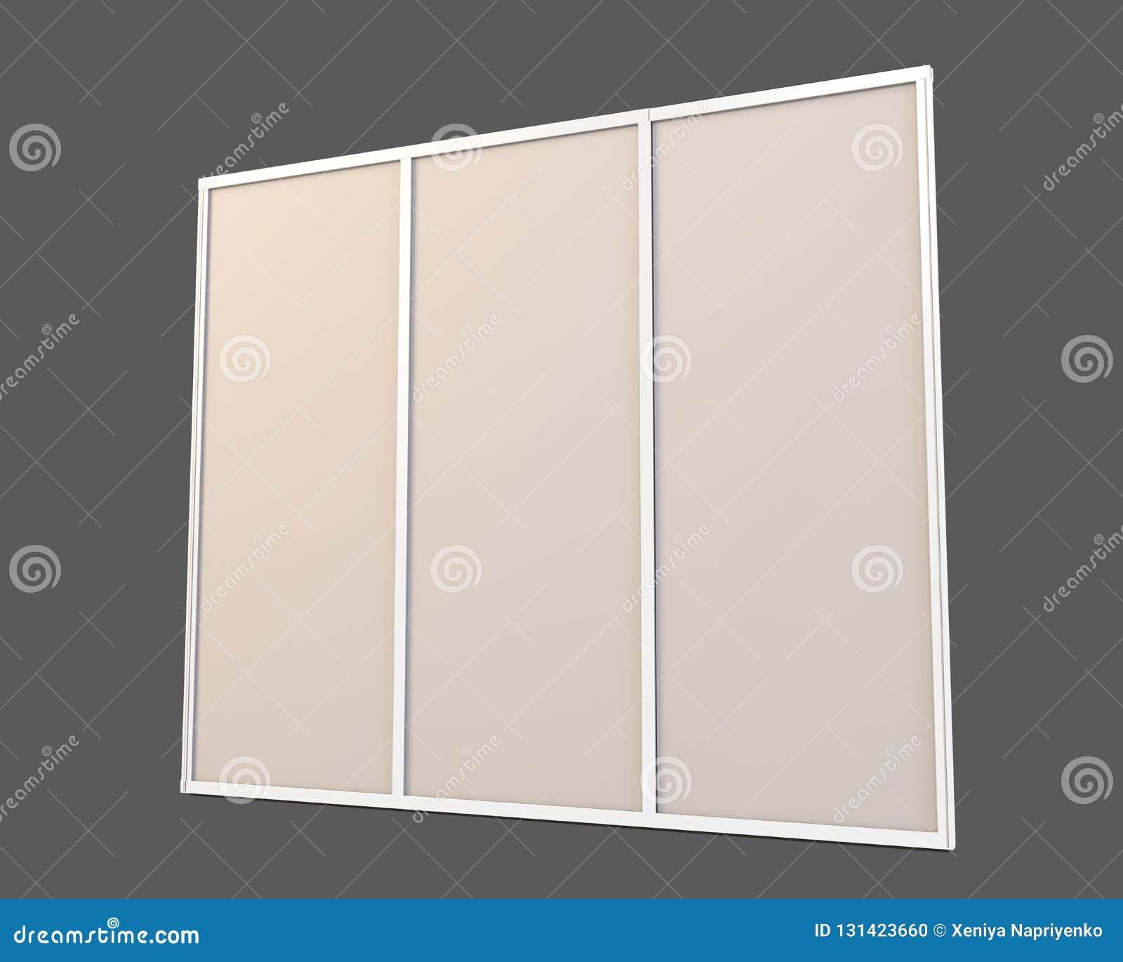 Realistic Lamp Post Banner 3d Stand Render Stock Photo - Image of ...