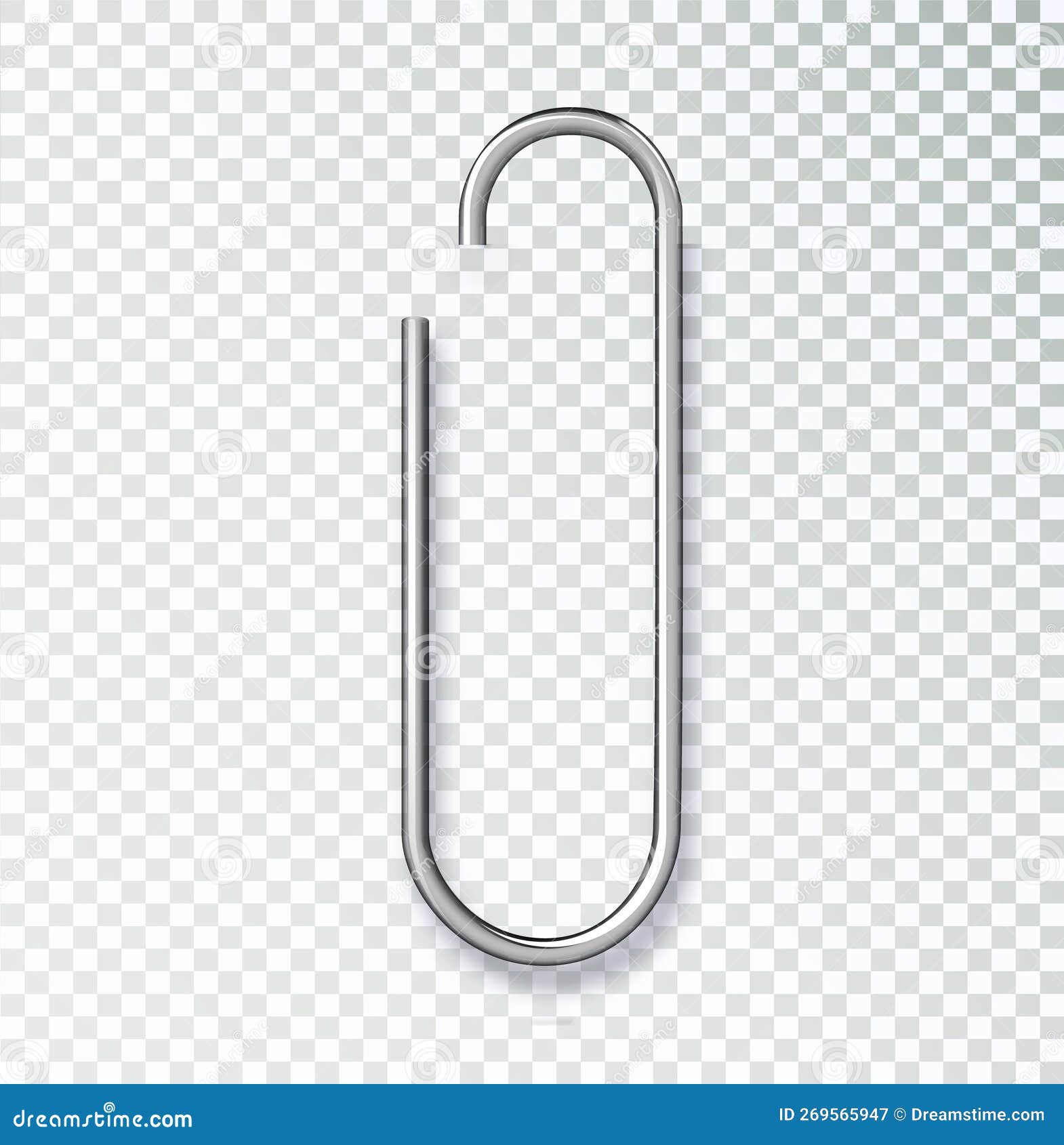Realistic Paper Clip Set.Element for Advertising and Promotional ...