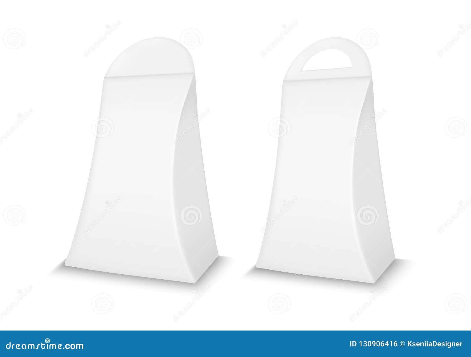 Realistic Paper or Plastic Packaging Box with Hang Slot Stock Vector ...