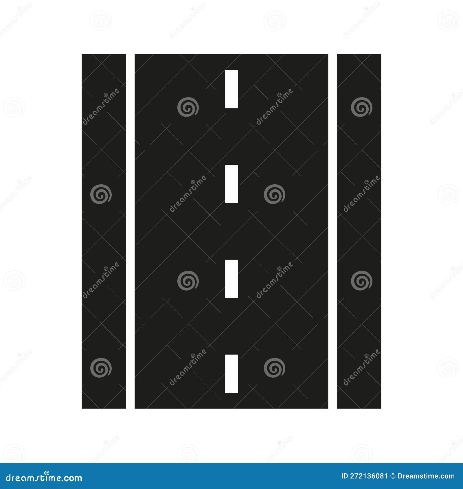Realistic Part of the Road. Graphic Element. Vector Illustration Stock ...