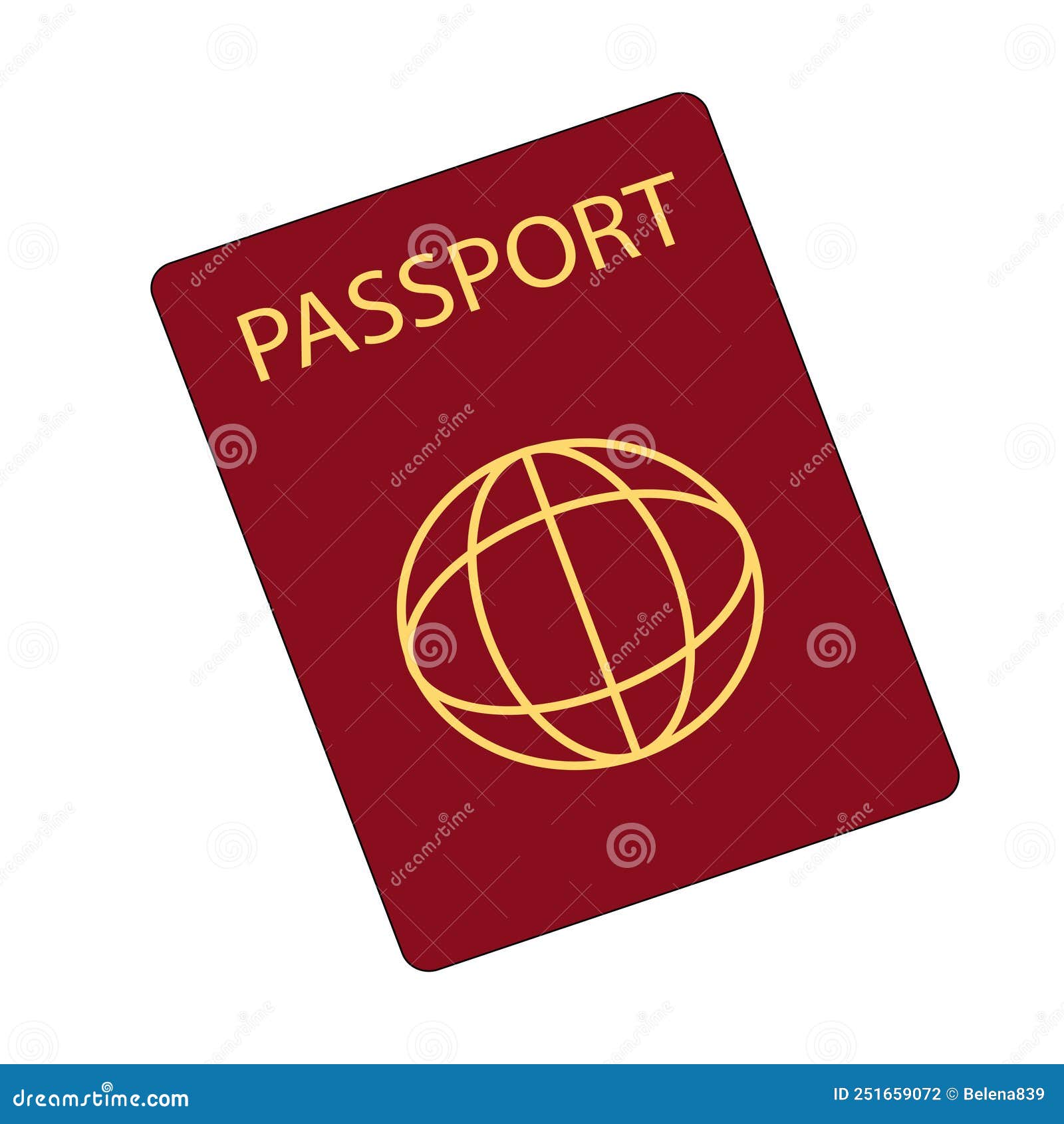 Realistic Passport Document Vector | CartoonDealer.com #238553534