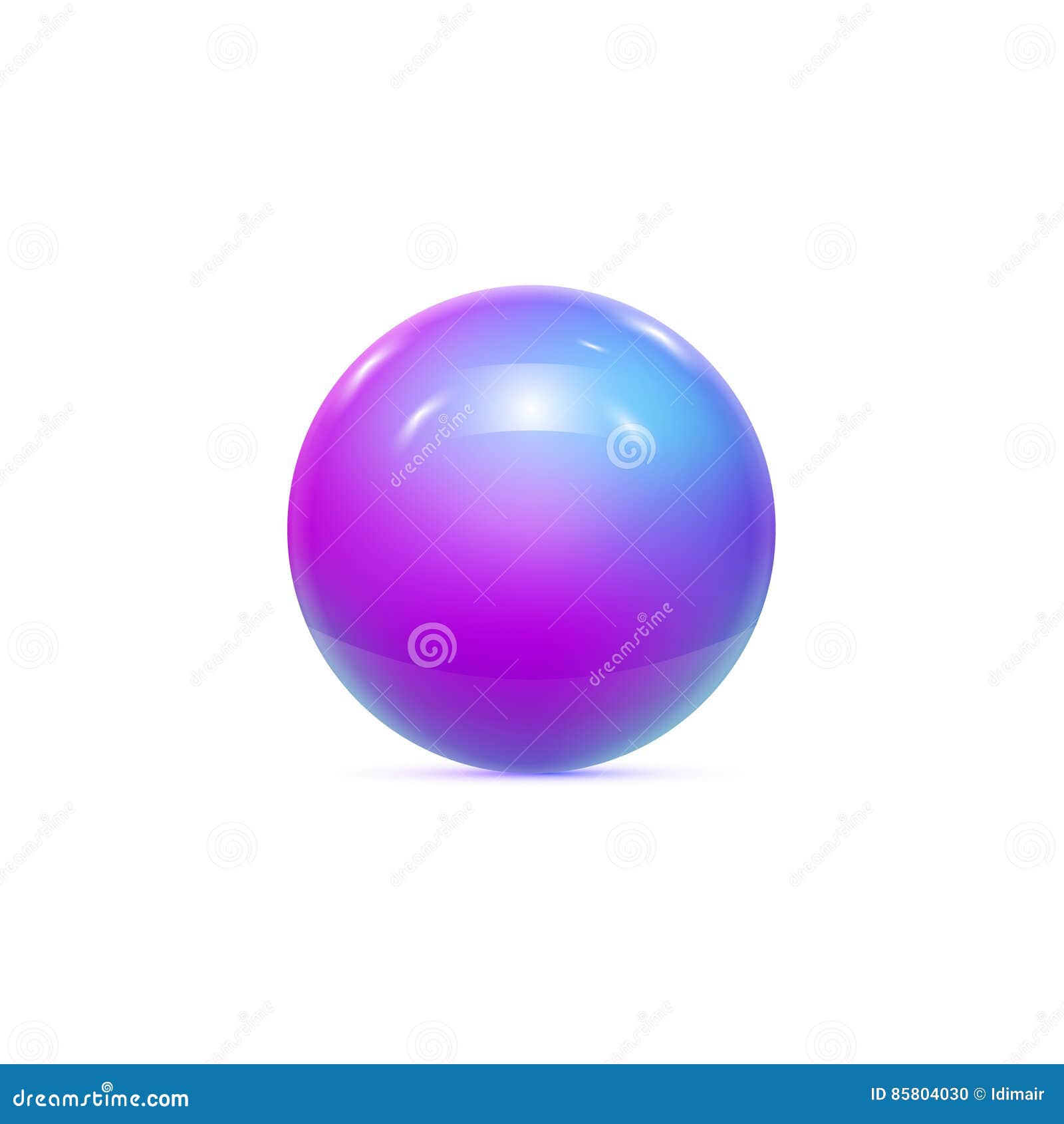 Realistic Pearl Ball or Sphere. Vector Stock Vector - Illustration of ...