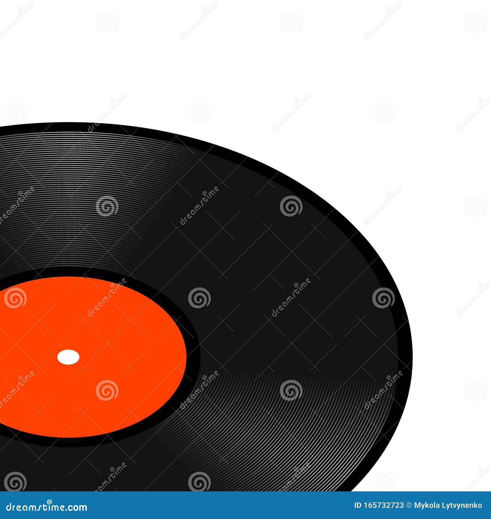 Realistic Perspective Retro Vinyl Gramophone Record Disc Vector ... Realistic Perspective Retro Vinyl Gramophone Record Disc Vector ...