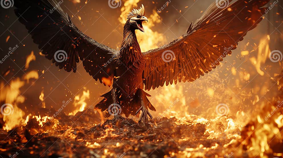 Realistic phoenix bird stock photo. Image of 2023, ornate - 289797890