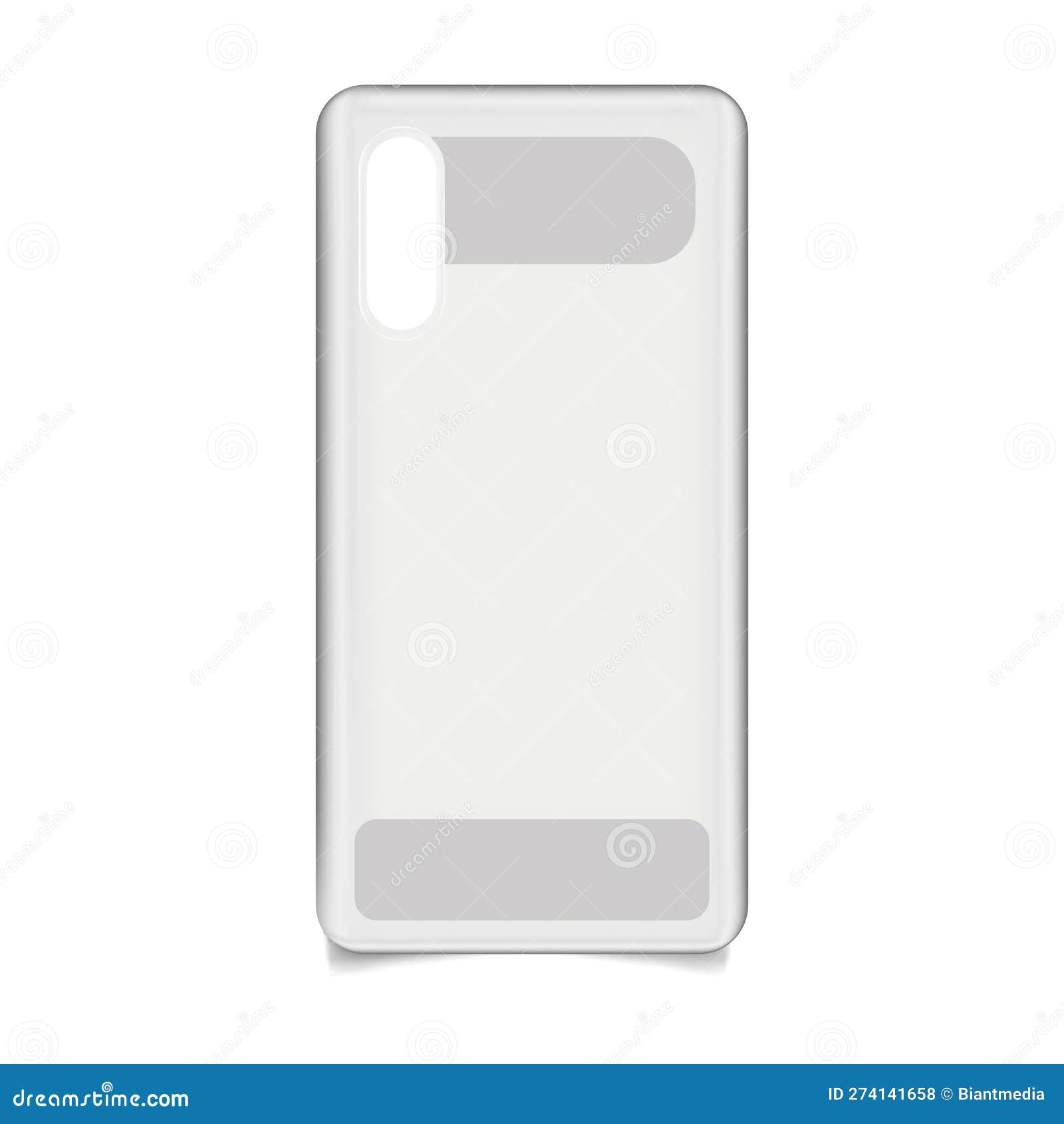 Realistic Phone Case Template Vector Stock Vector - Illustration of ...