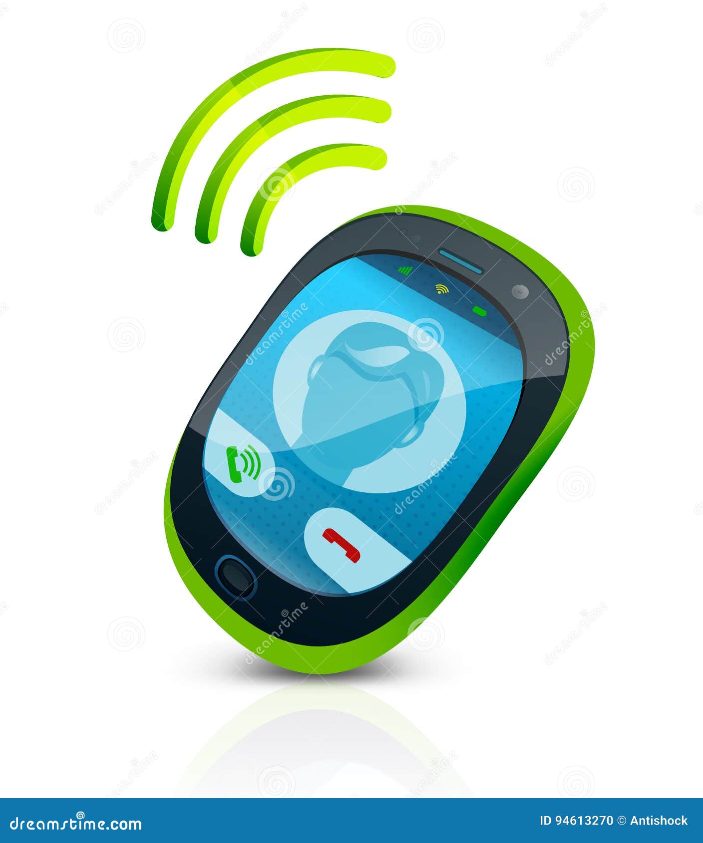 Realistic phone vector stock vector. Illustration of cellular - 94613270