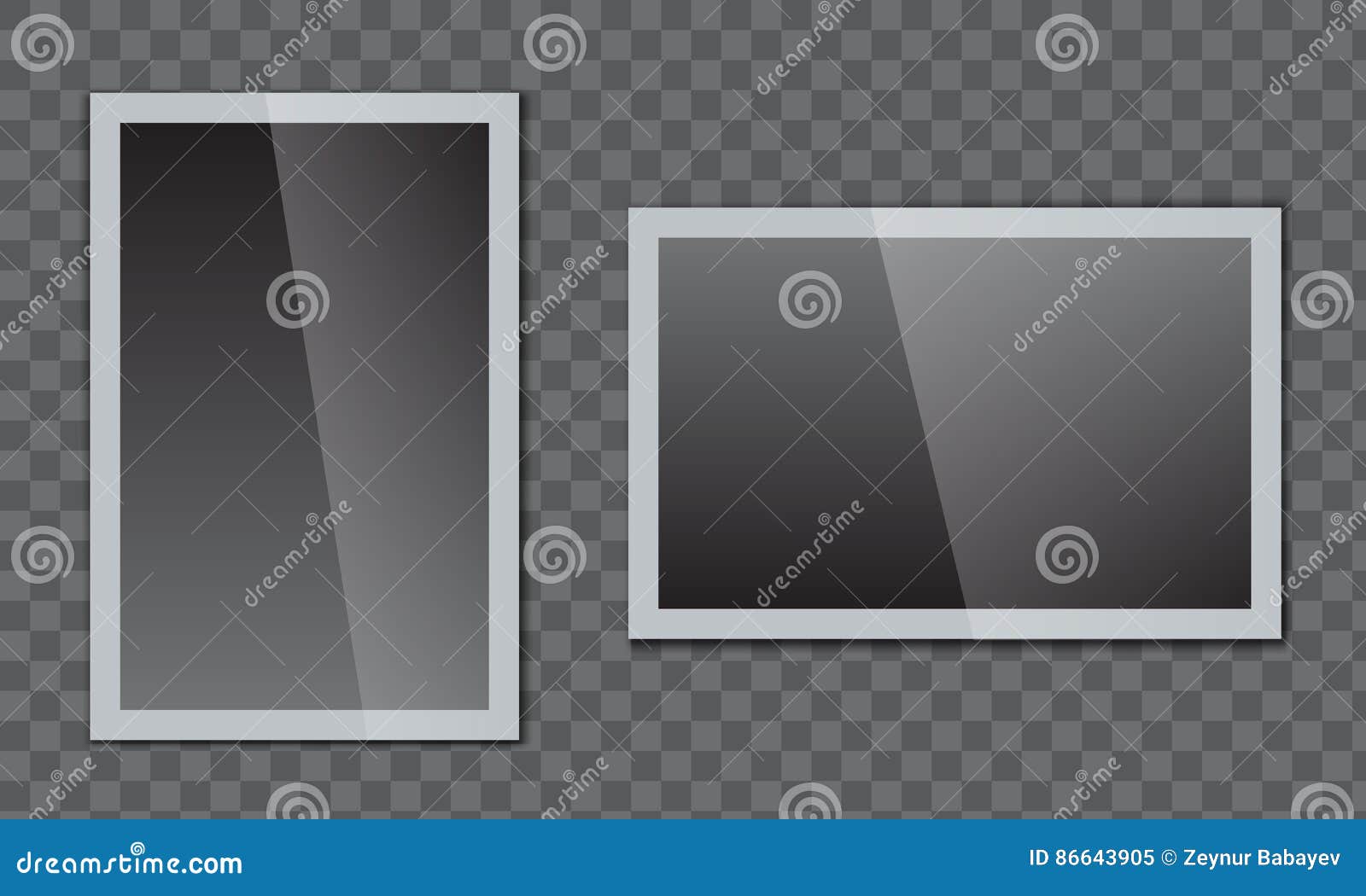 Realistic Photo Frame. Vector Illustration. Stock Vector - Illustration ...