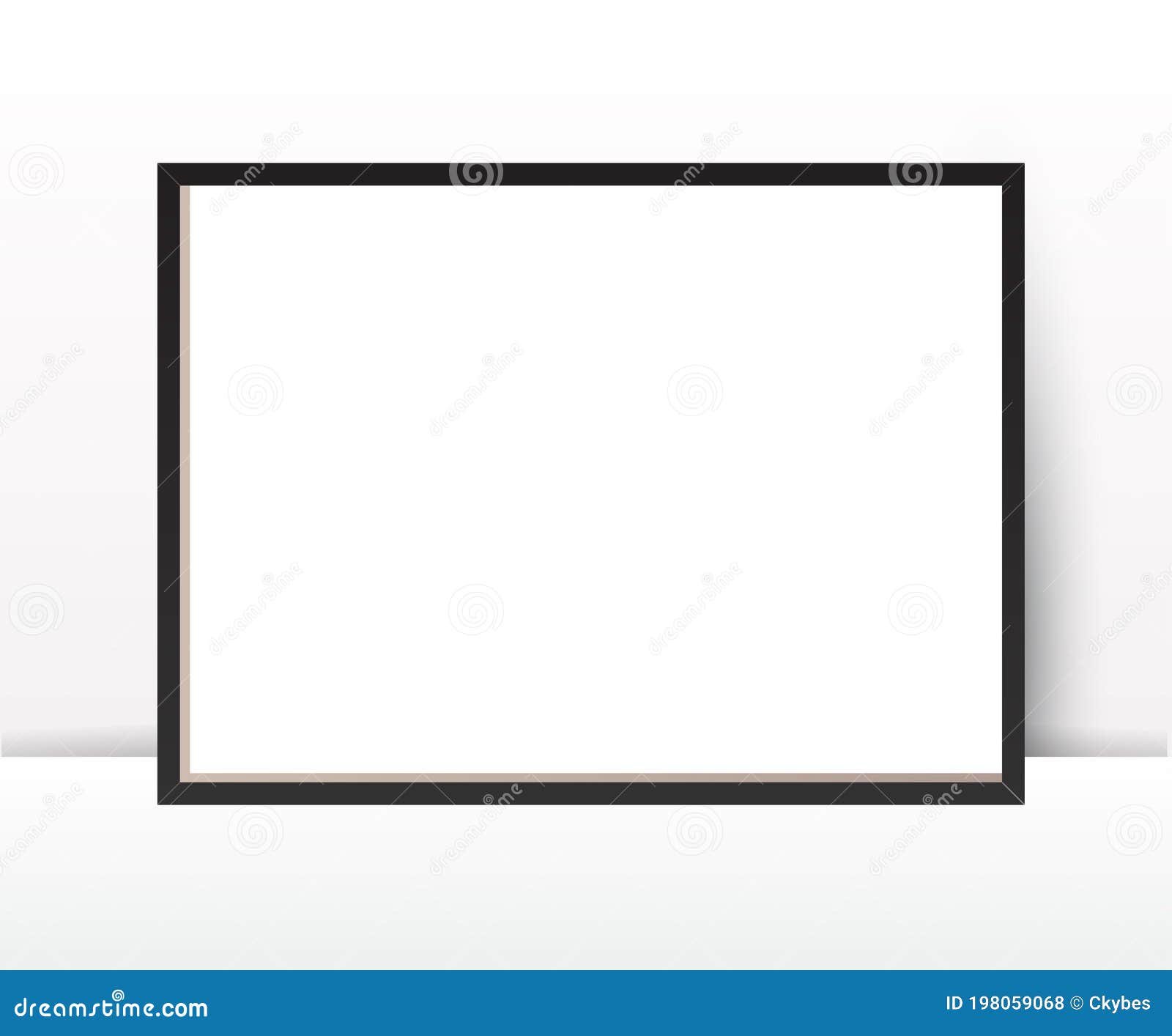 Realistic Photo Frame on Wall Background. Perfect for Presentations ...