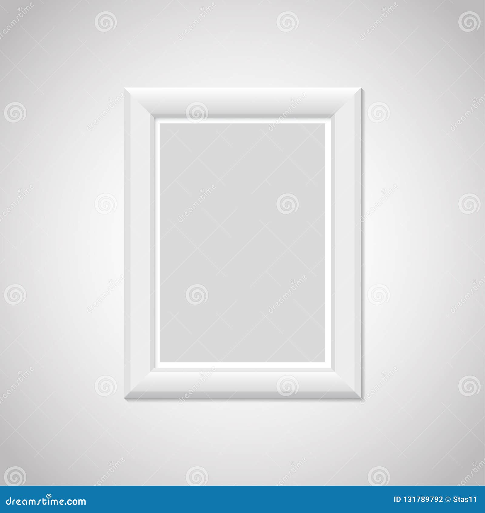 Realistic Picture Frame with Shadow. Vector Illustration Stock Vector ...