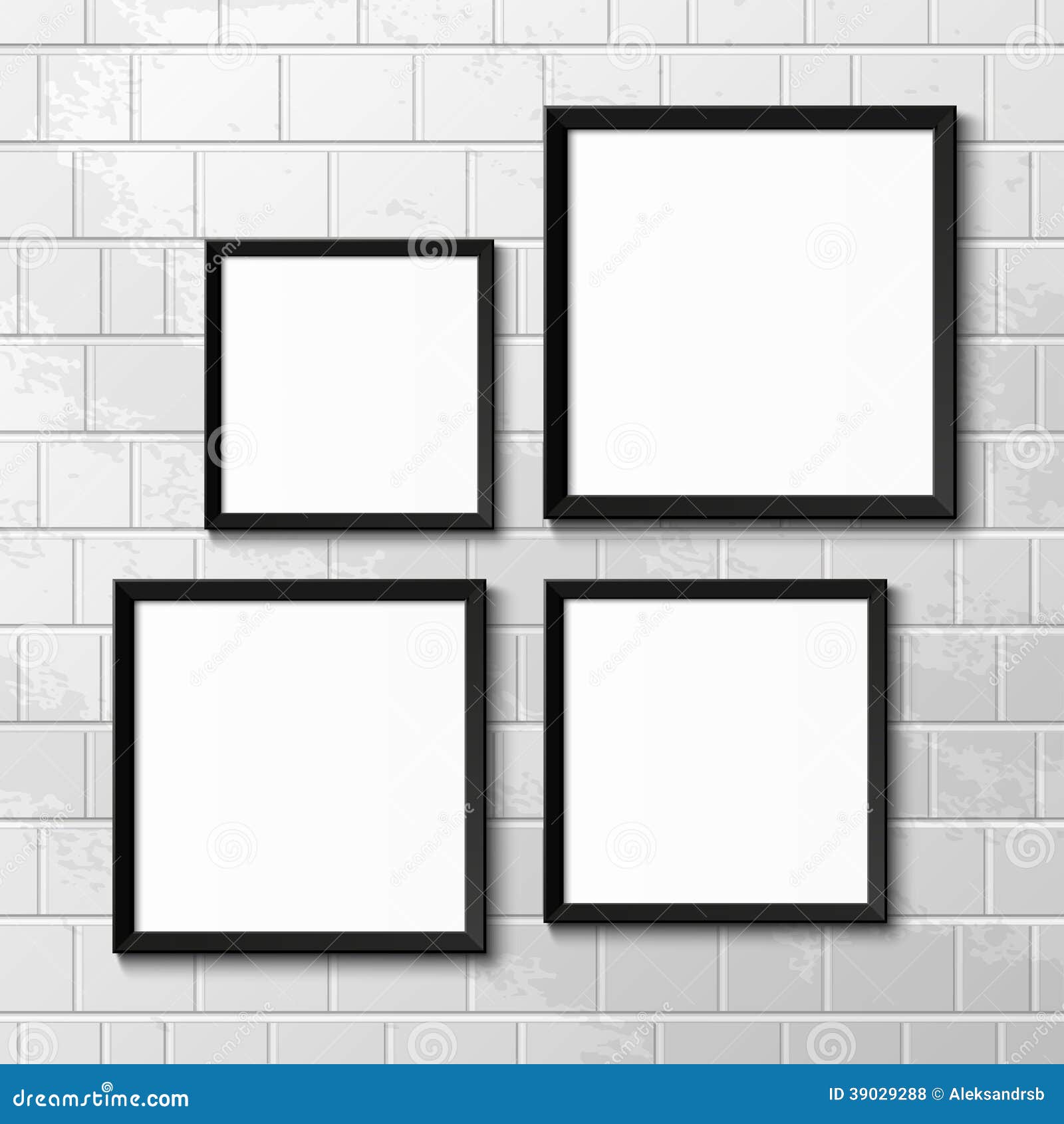 Realistic picture frames stock illustration. Illustration of frame ...